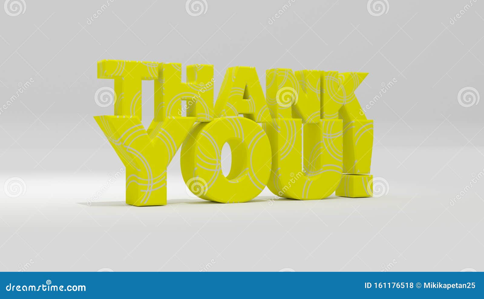 Thank You Sign 3d Rendering Stock Illustration - Illustration of sign ...
