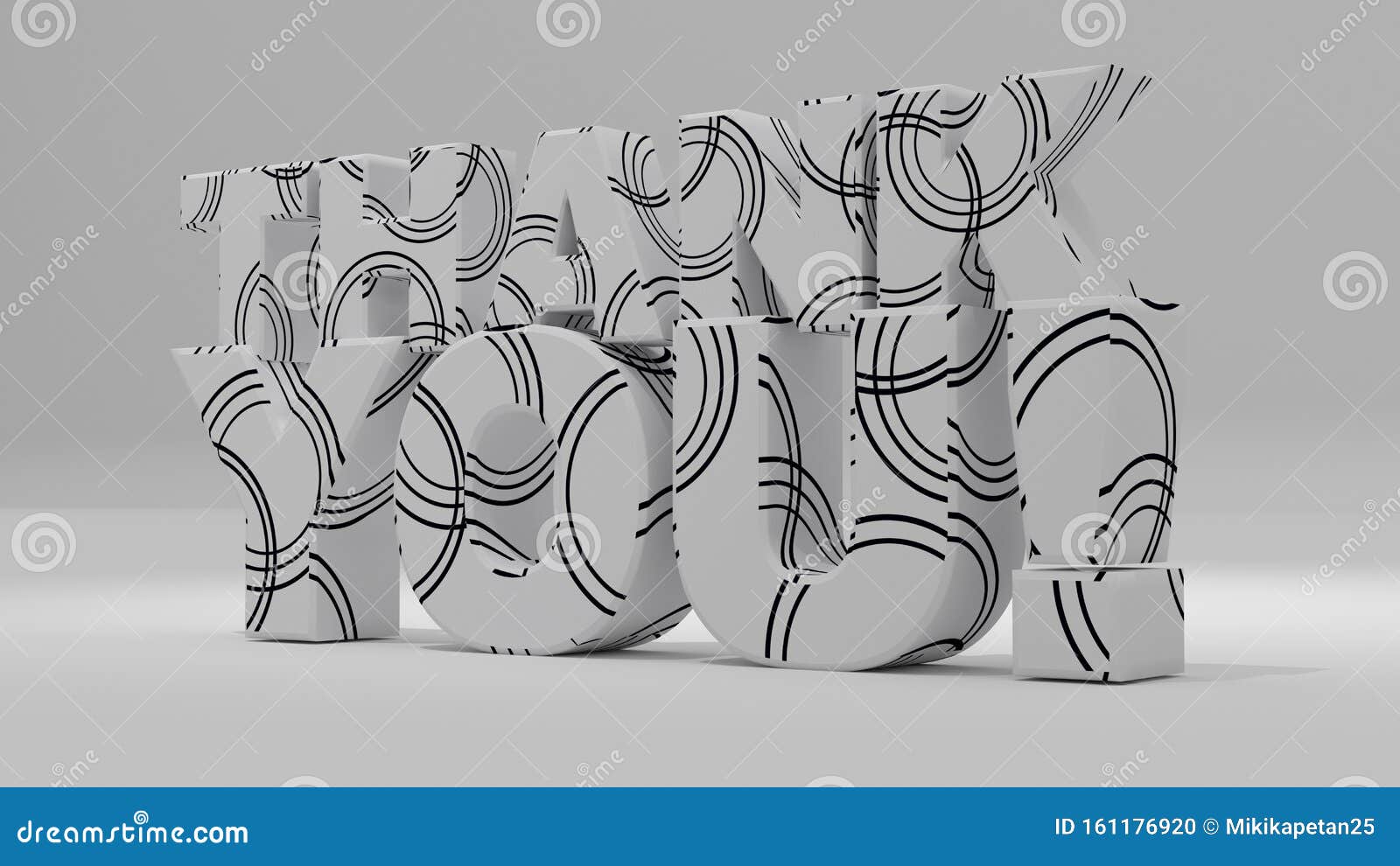 Thank You Sign 3d Rendering Stock Illustration - Illustration of design ...