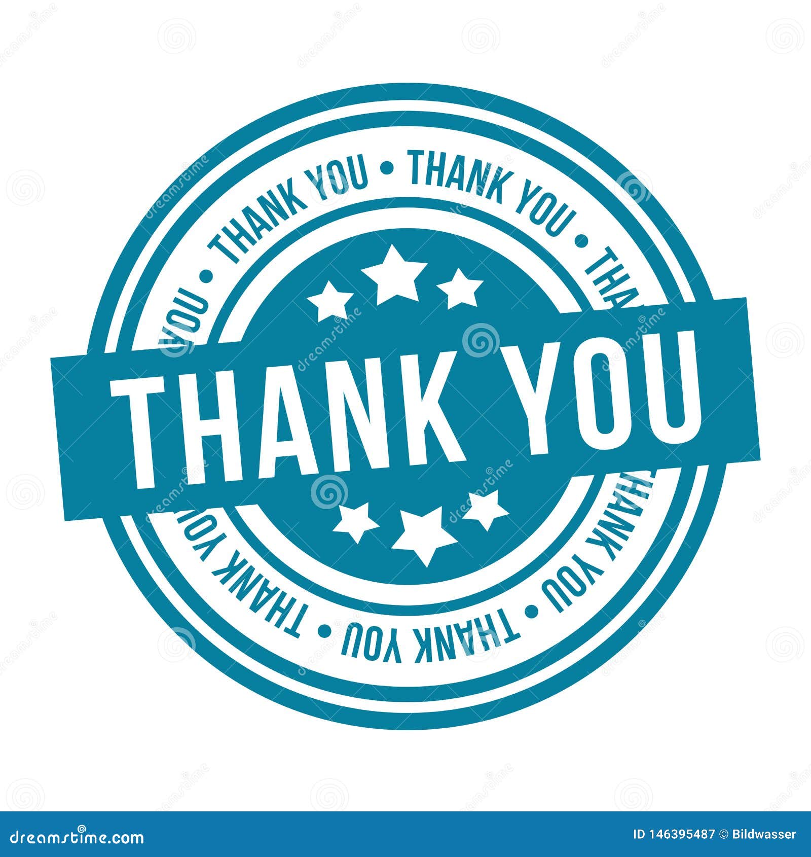 Thank You Stamp. Eps10 Vector Badge Stock Vector - Illustration of ...