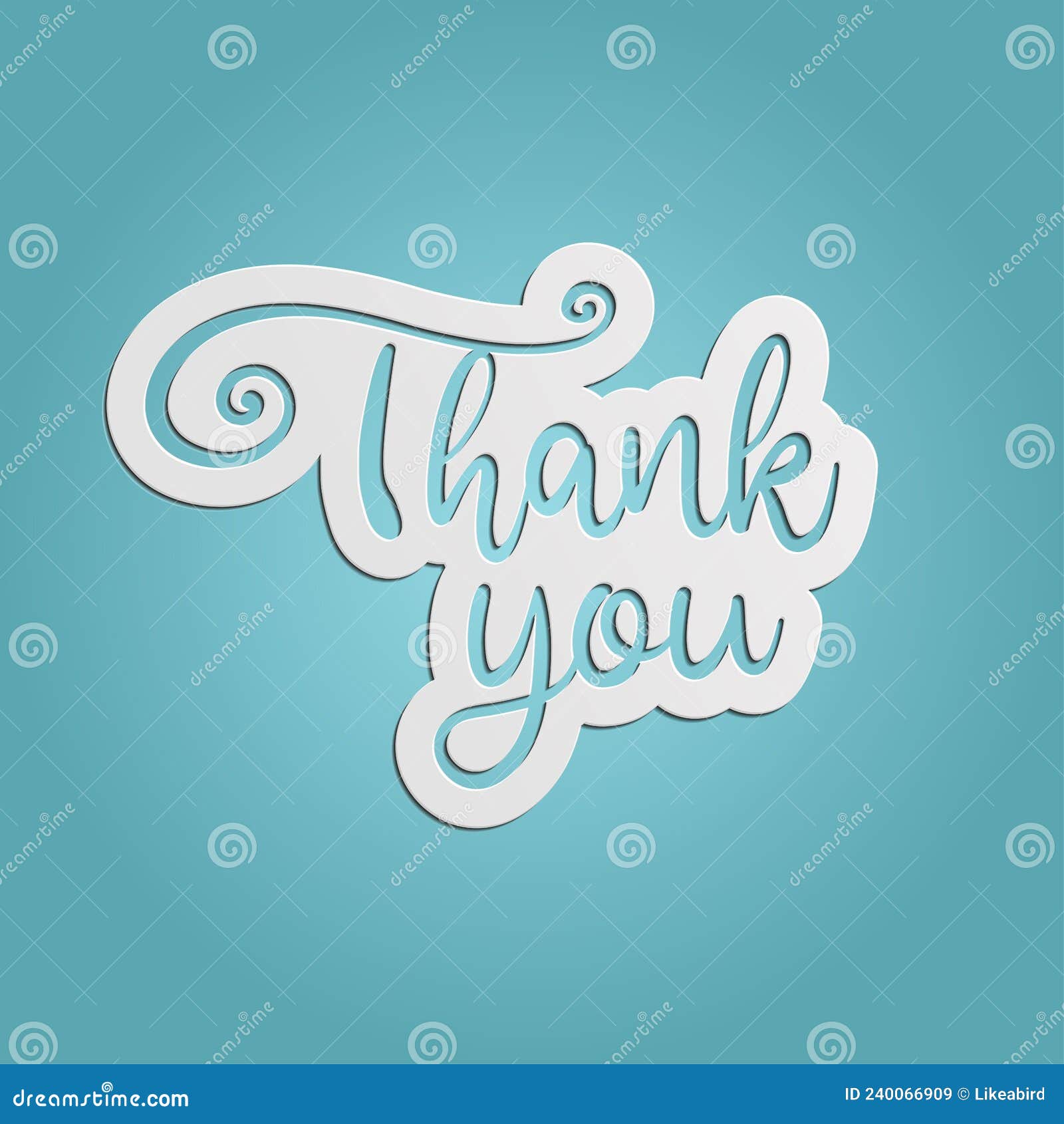 Thank You Sticker Cartoon Vector | CartoonDealer.com #14395465
