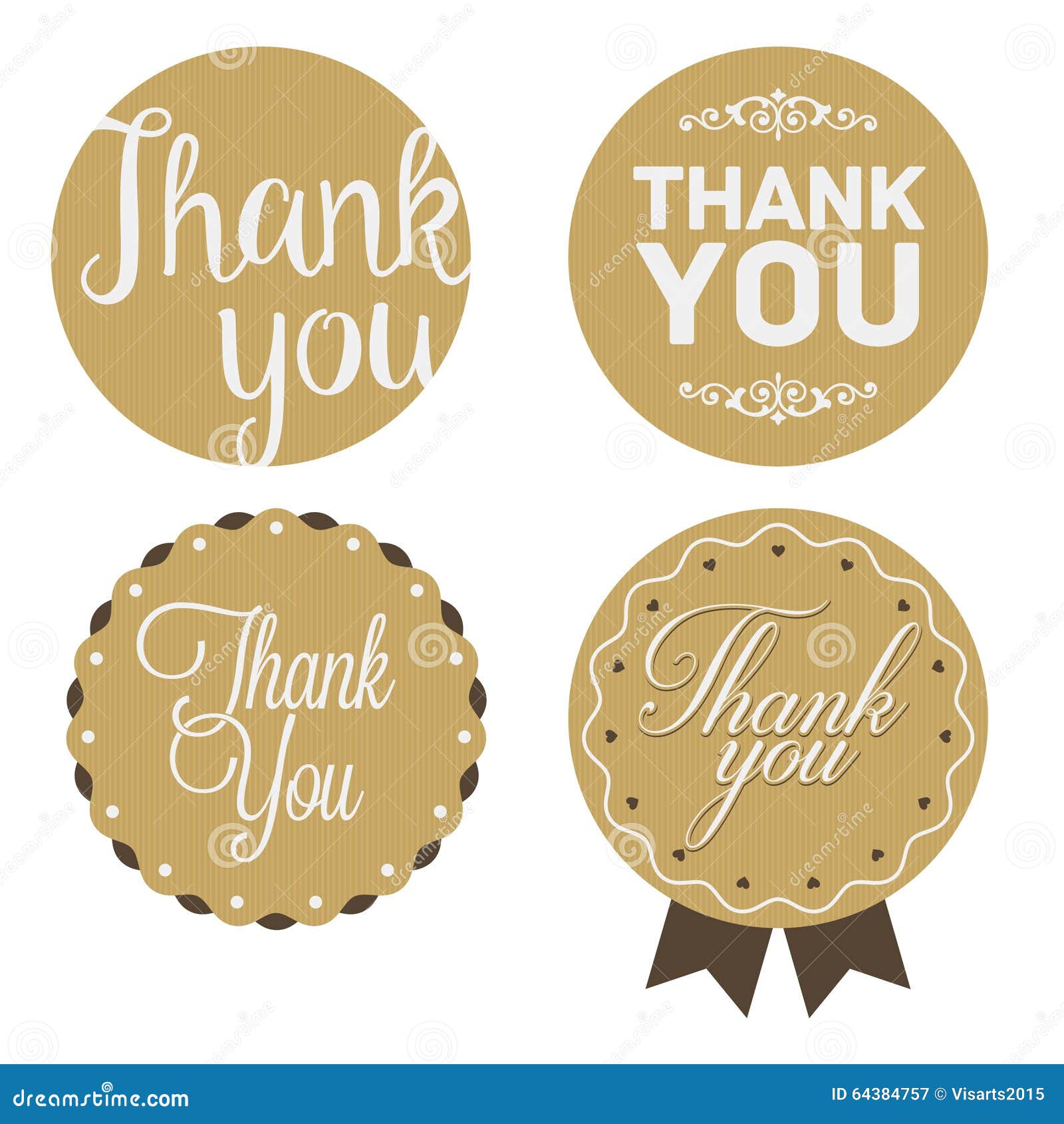 Thank You Sticker Cartoon Vector | CartoonDealer.com #14395465