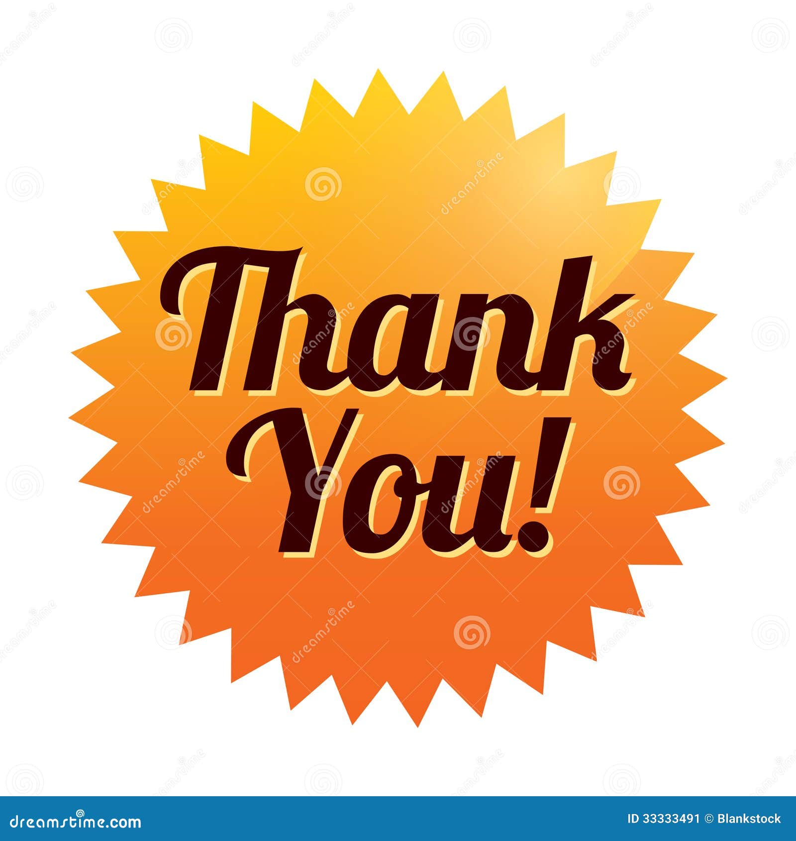 Thank You Orange Icon Cartoon Vector | CartoonDealer.com #79224501