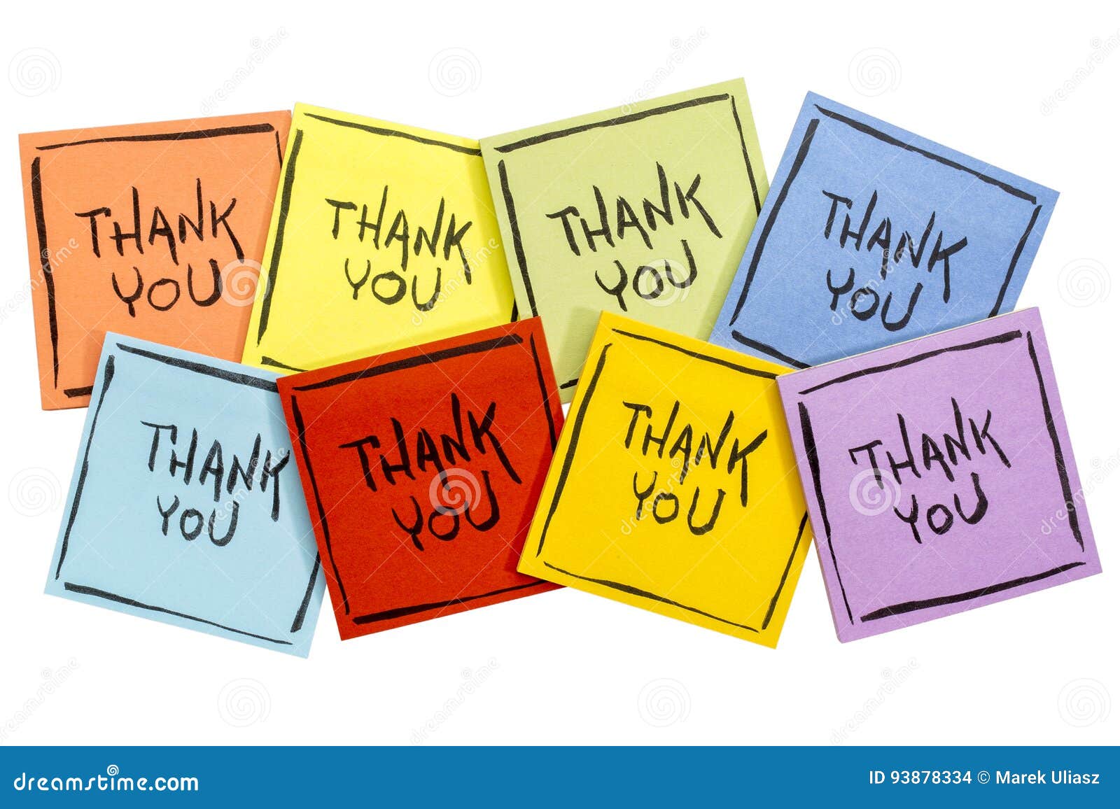 Thank You Sticky Note Abstract Stock Photo - Image of note, isolated ...