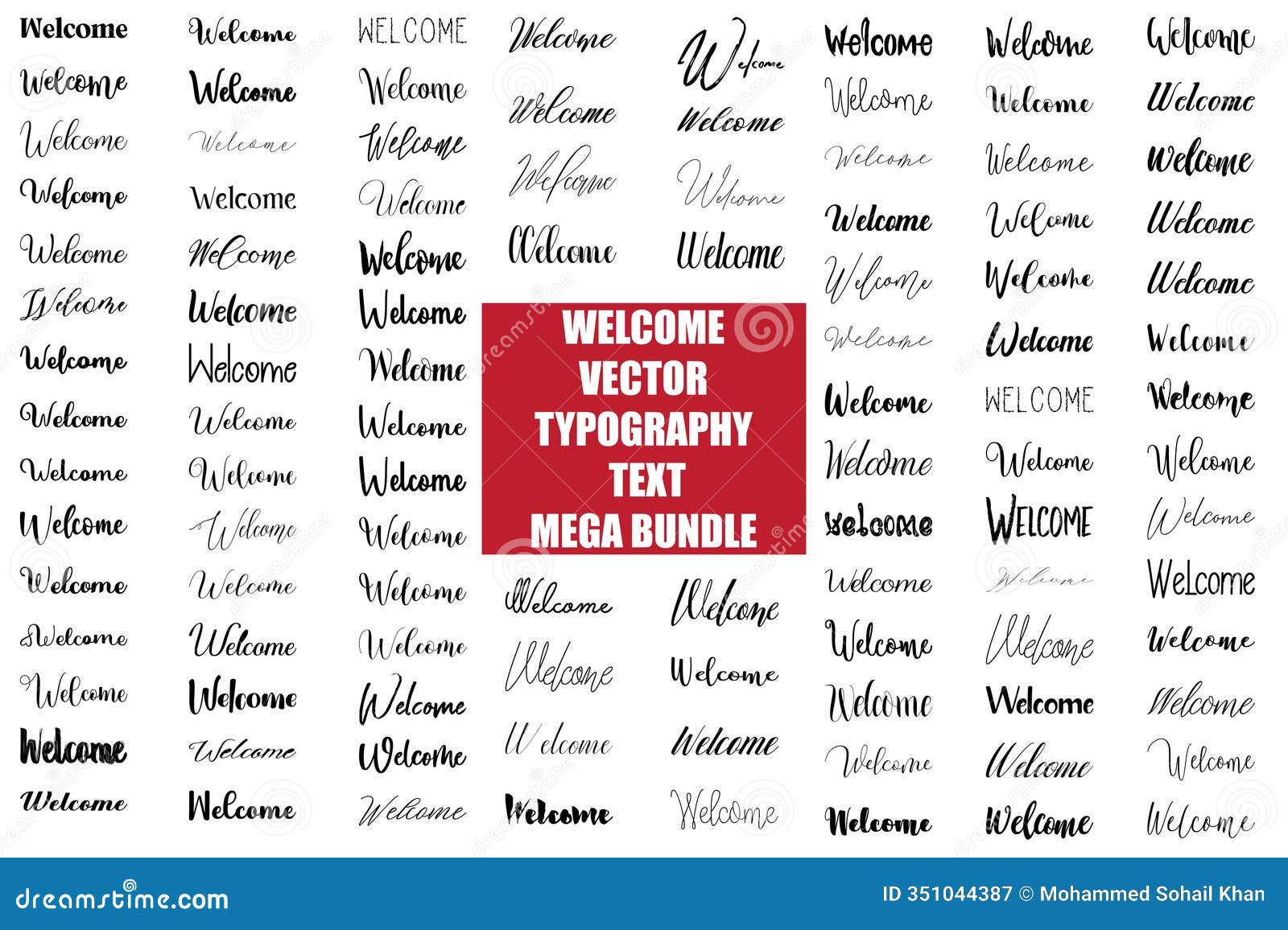 Thank You Stylish Typography Text Mega Set-Mega Bundle-Collection Stock ...