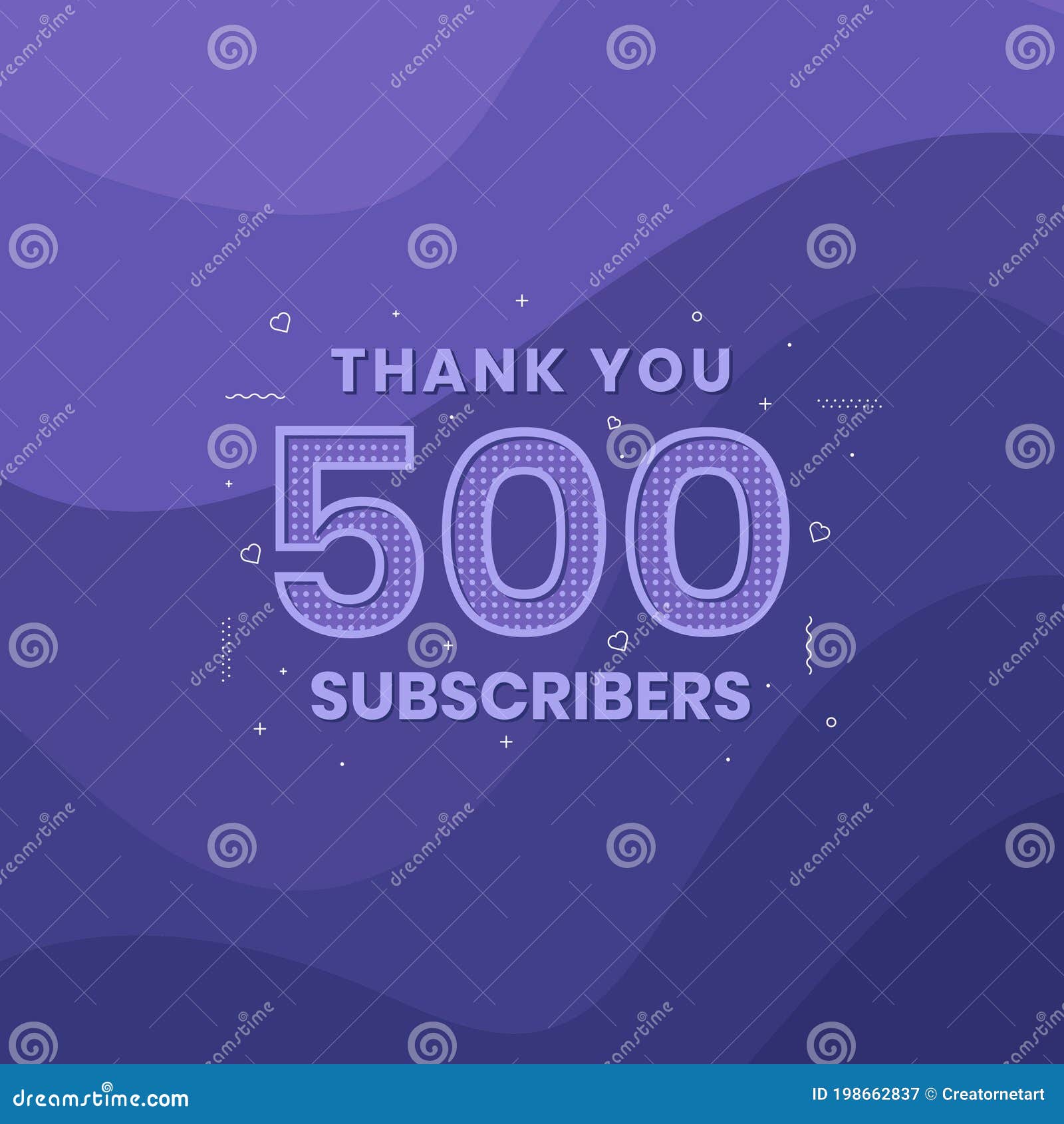 Thank You 500 Subscribers 500 Subscribers Celebration Stock Vector ...