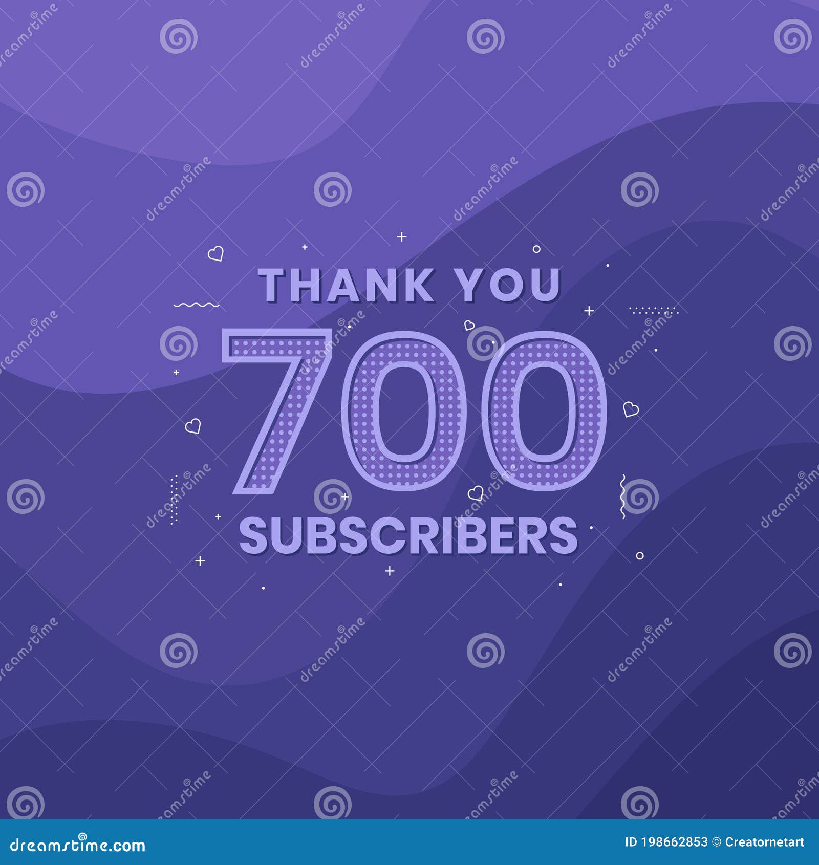 Thank You 700 Subscribers 700 Subscribers Celebration Stock Vector ...