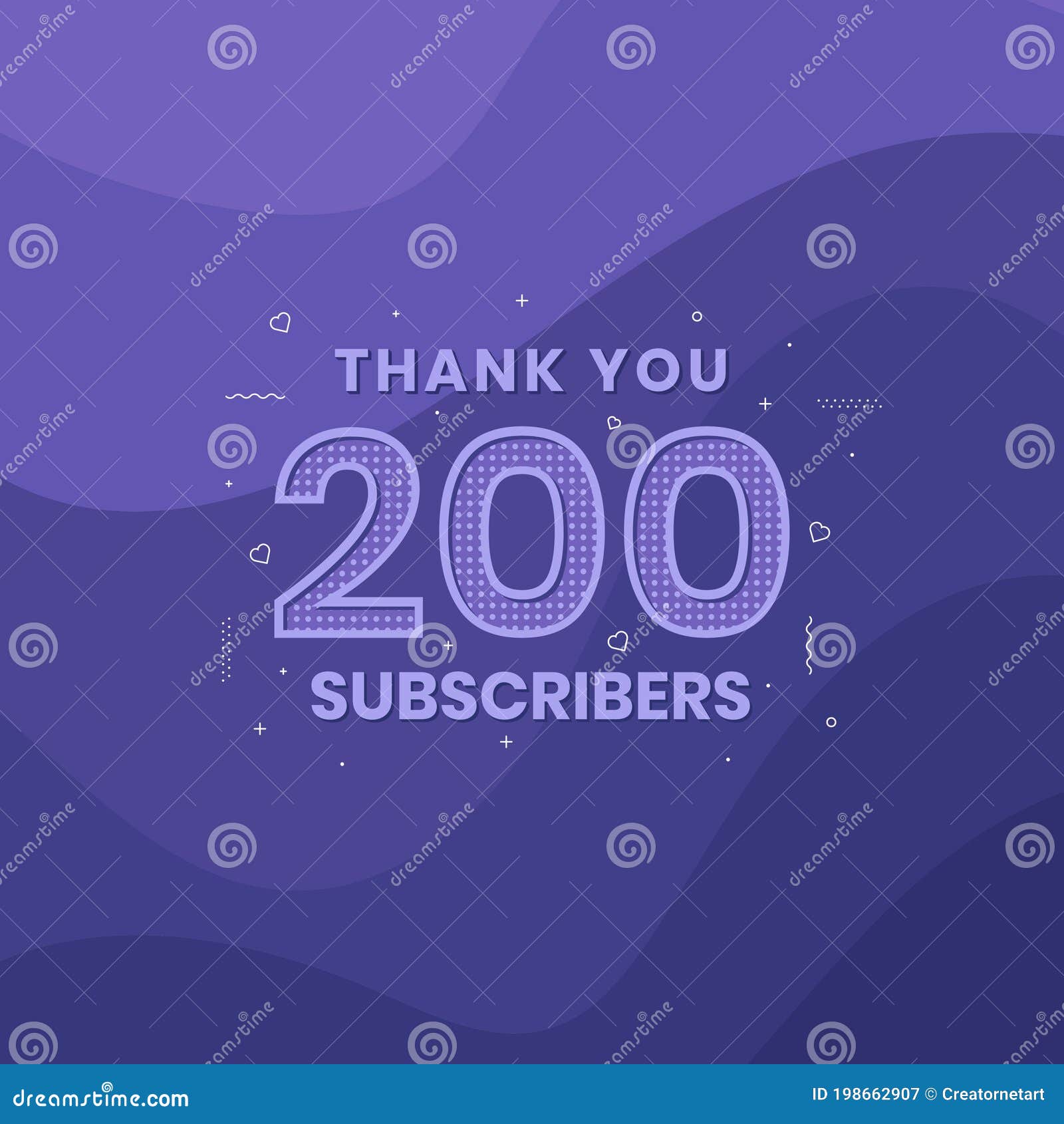 Thank You 200 Subscribers, 200 Subscribers Celebration Stock Vector ...