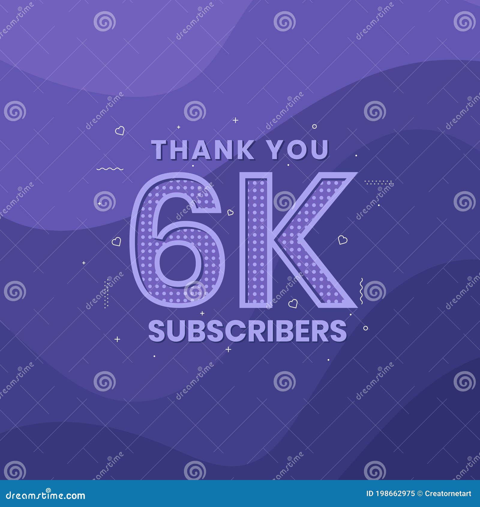 Thank You 6000 Subscribers, 6k Subscribers Celebration Stock Vector ...