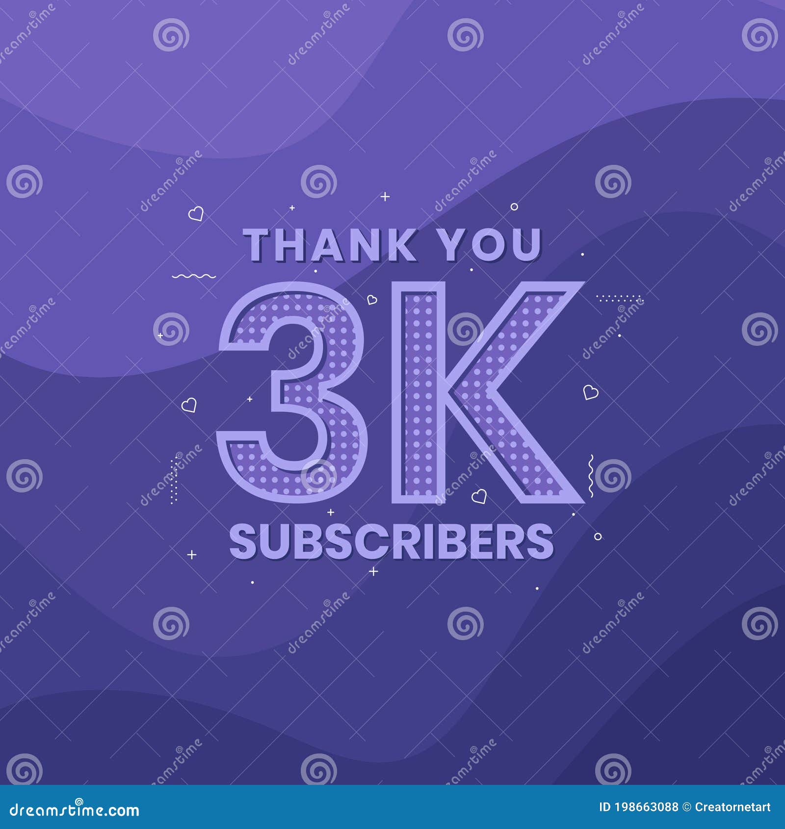 Thank You 3000 Subscribers 3k Subscribers Celebration Stock Vector ...