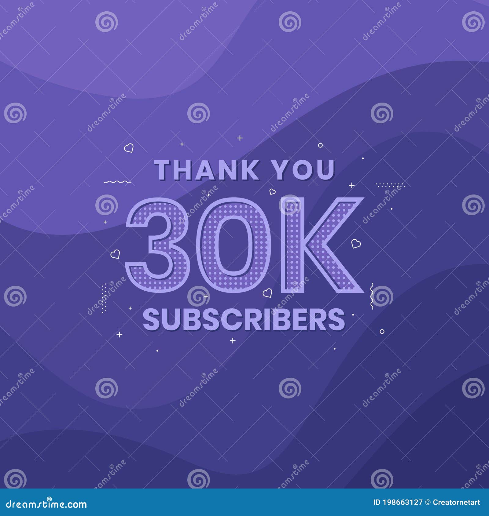 Thank You 30000 Subscribers 30k Subscribers Celebration Stock Vector ...