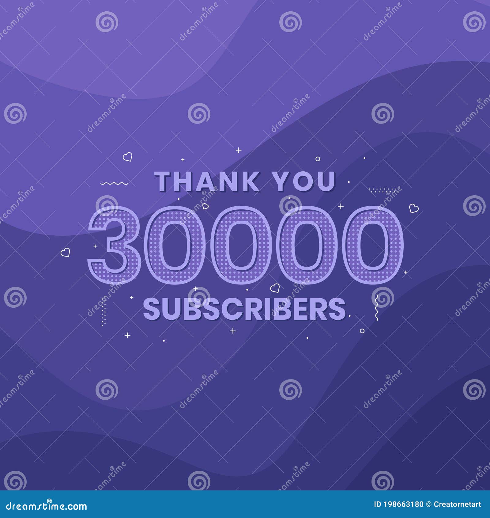 Thank You 30000 Subscribers 30k Subscribers Celebration Stock Vector ...