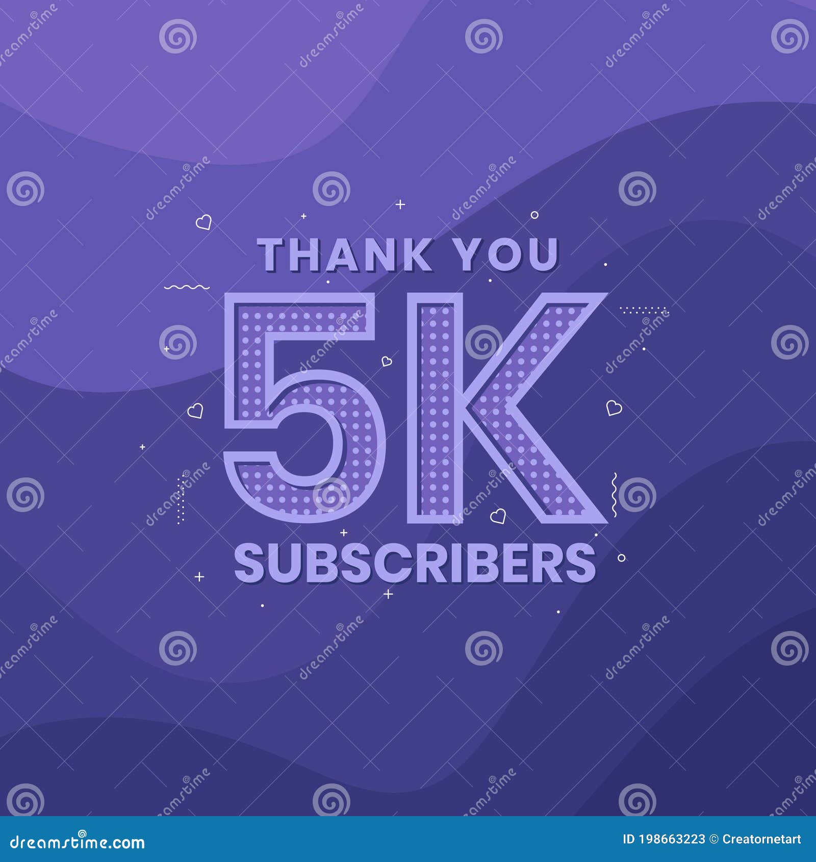 Thank You 5000 Subscribers 5k Subscribers Celebration Stock Vector ...