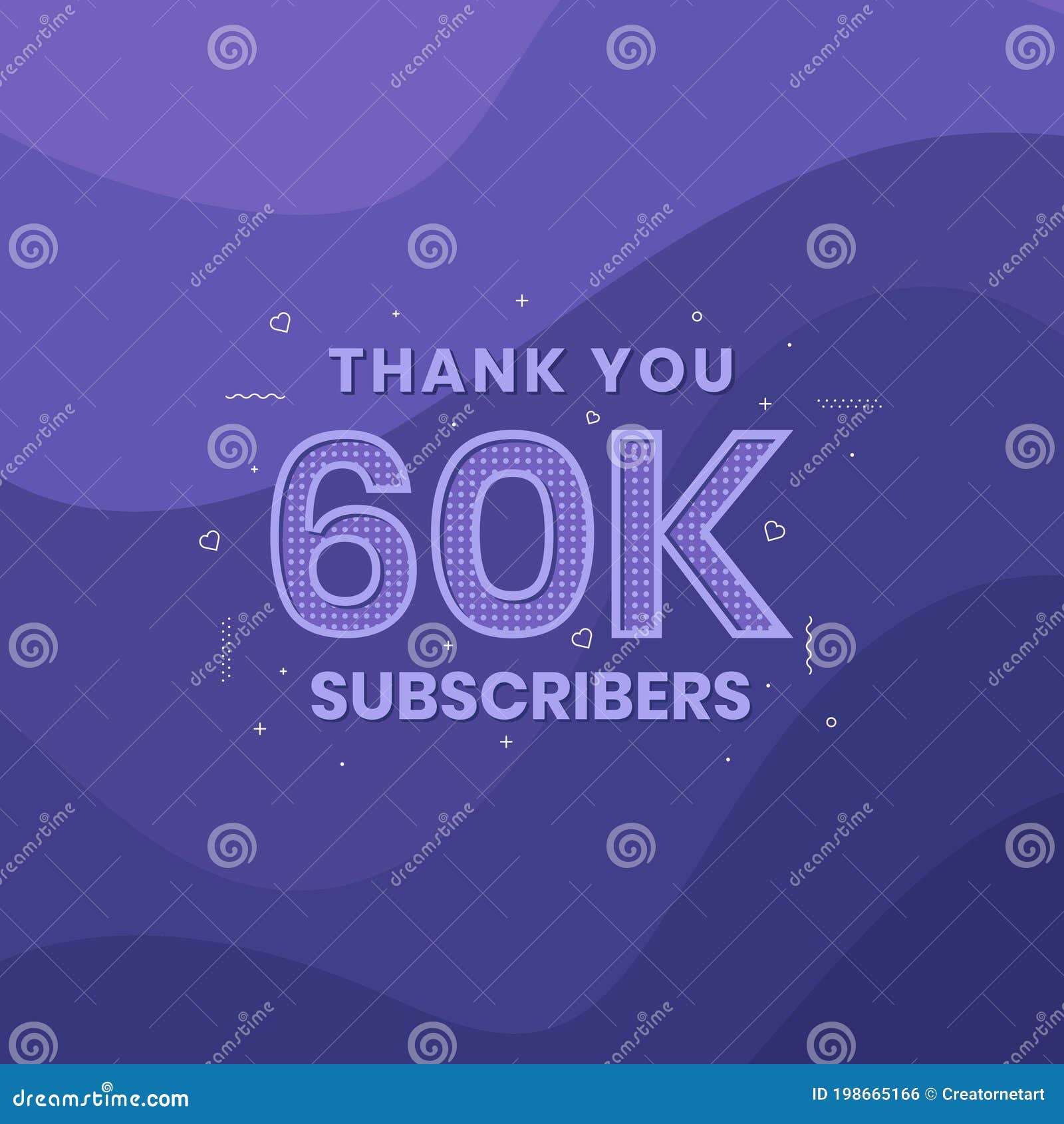 Thank You 60000 Subscribers 60k Subscribers Celebration Stock Vector ...