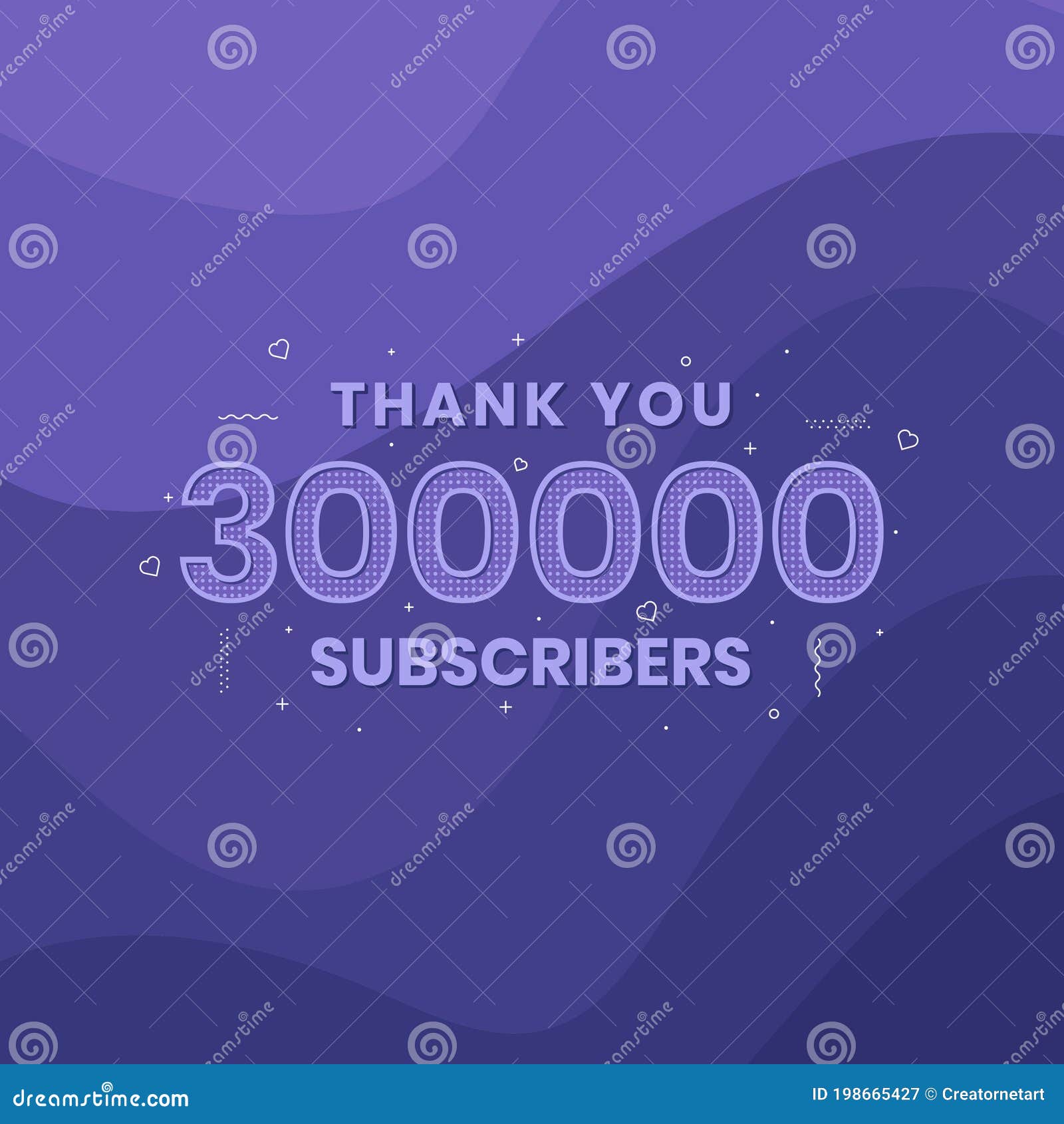Thank You 300000 Subscribers 300k Subscribers Celebration Stock Vector ...