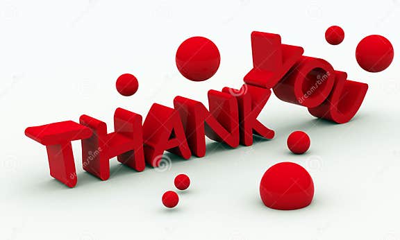 Thank You Text on White Background Stock Illustration - Illustration of ...