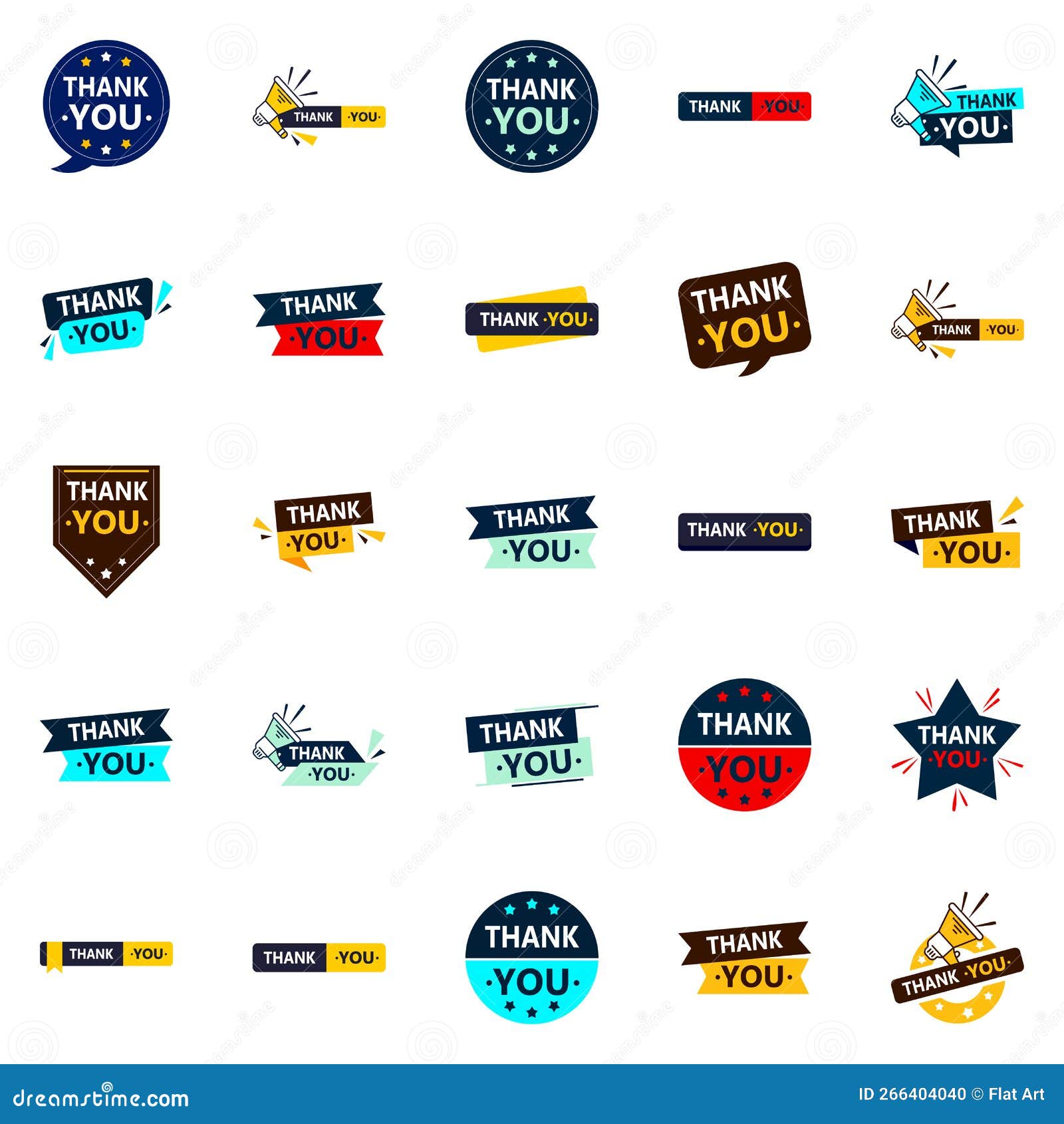 Thank You 25 Unique Vector Designs for a Personalized Touch Stock ...