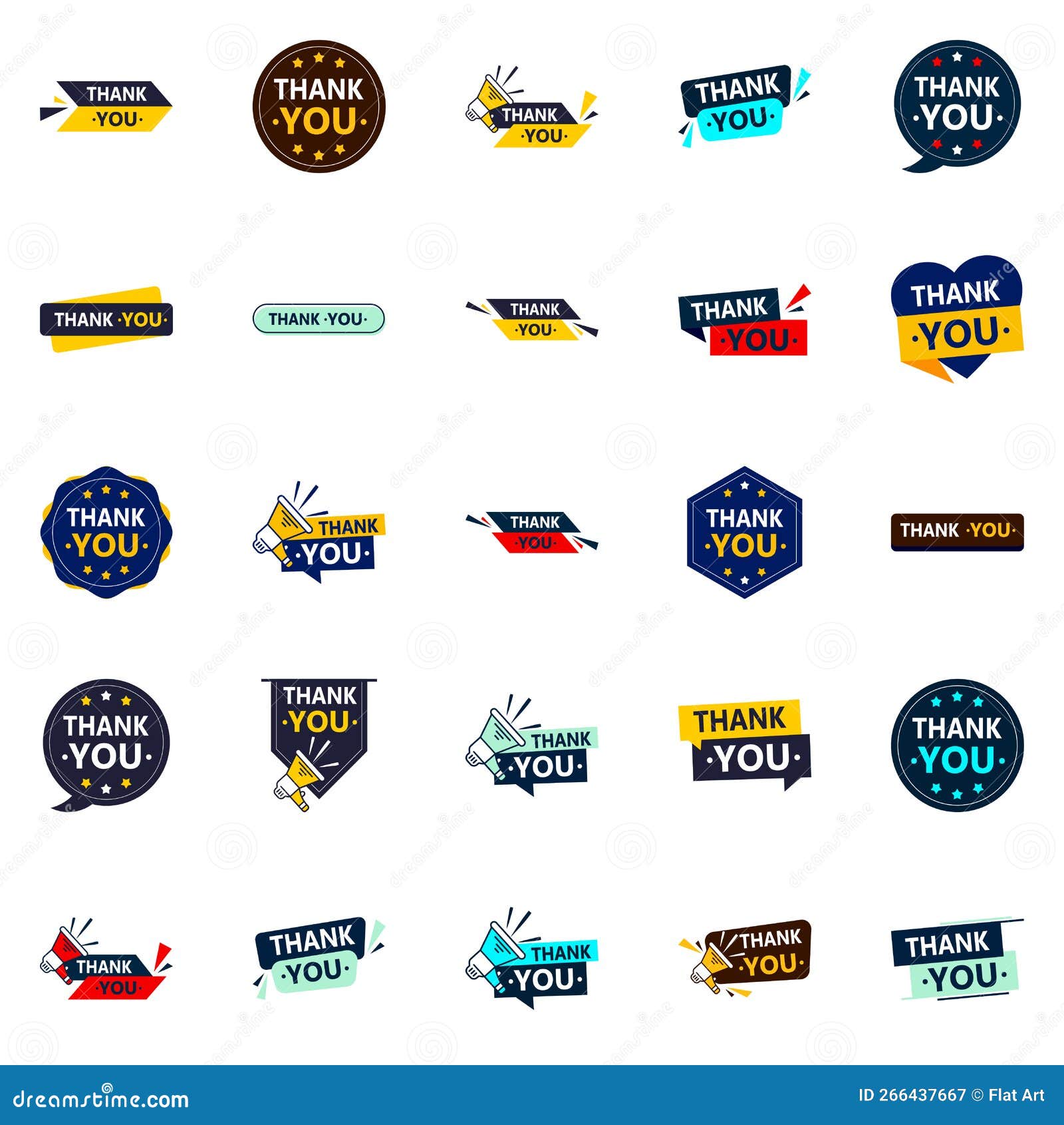 Thank You 25 Unique Vector Designs To Convey Your Appreciation Stock ...