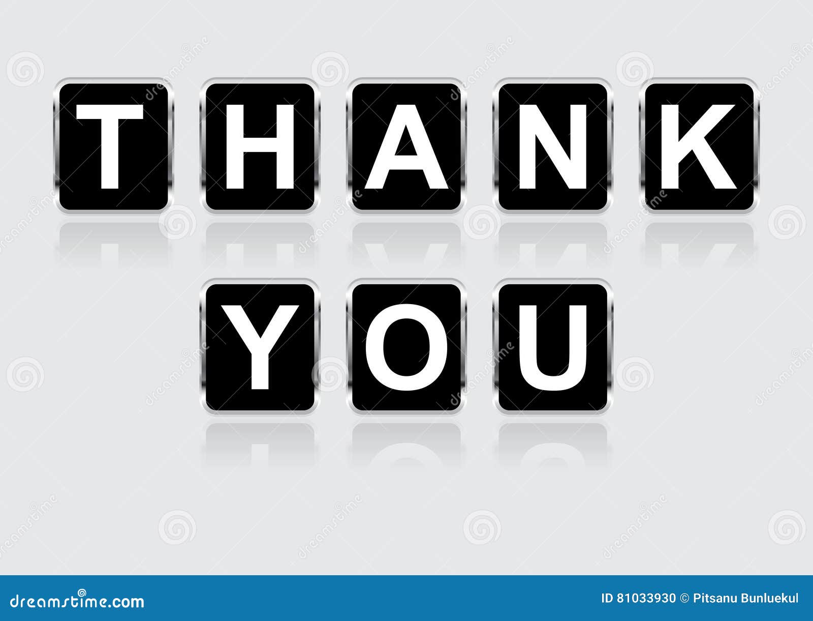 Thank You Vector Object Illustration Stock Vector - Illustration of ...