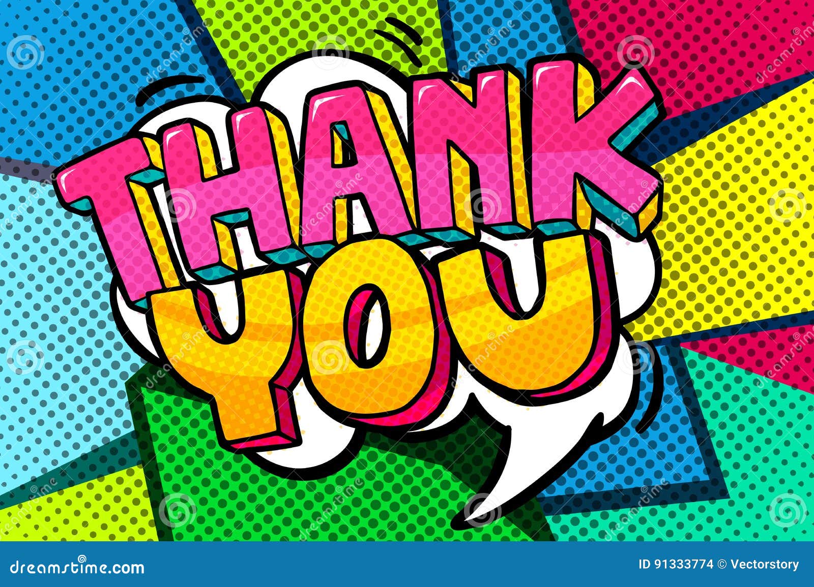Thank you word bubble. stock vector. Illustration of vintage - 91333774