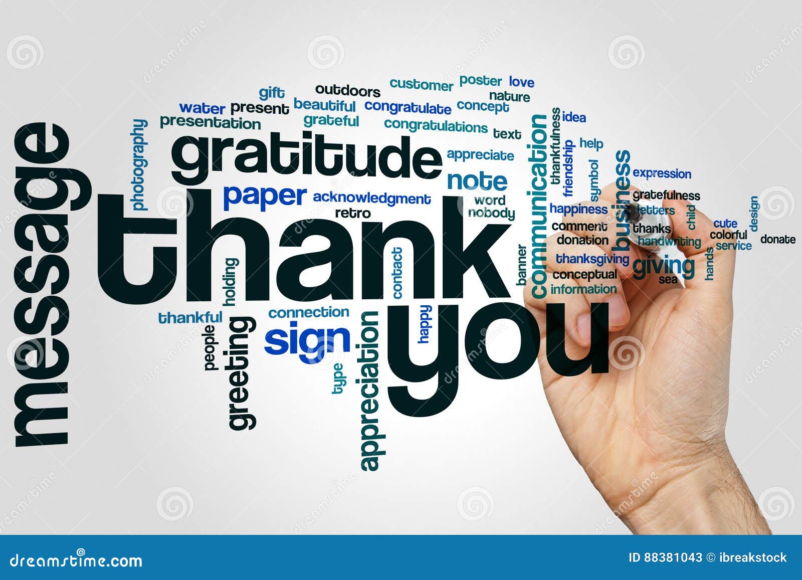 Thank you word cloud stock image. Image of paper, friendship - 88381043