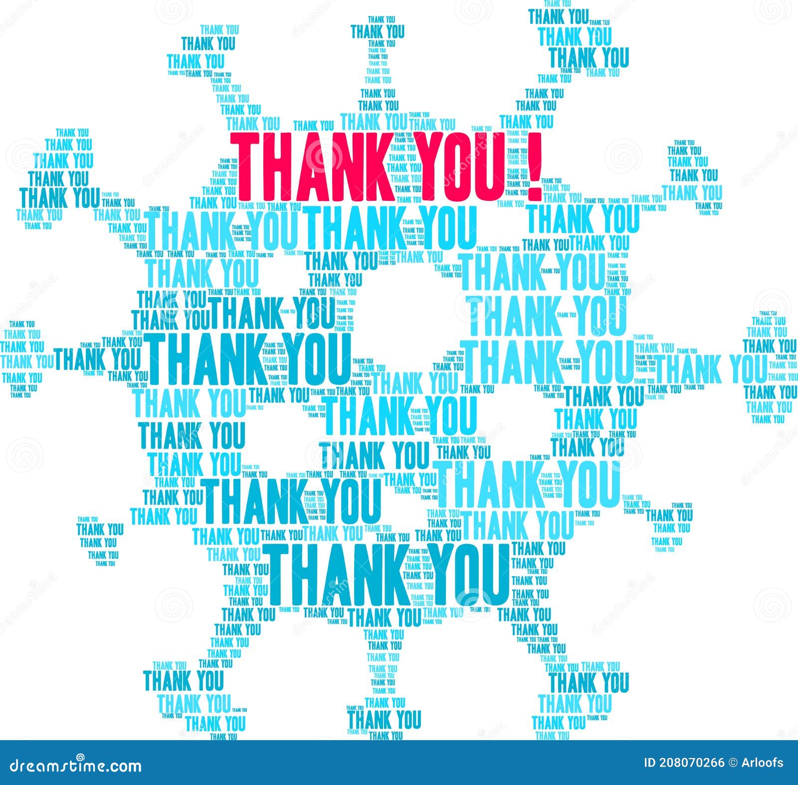 Thank You Word Cloud stock vector. Illustration of grateful - 208070266