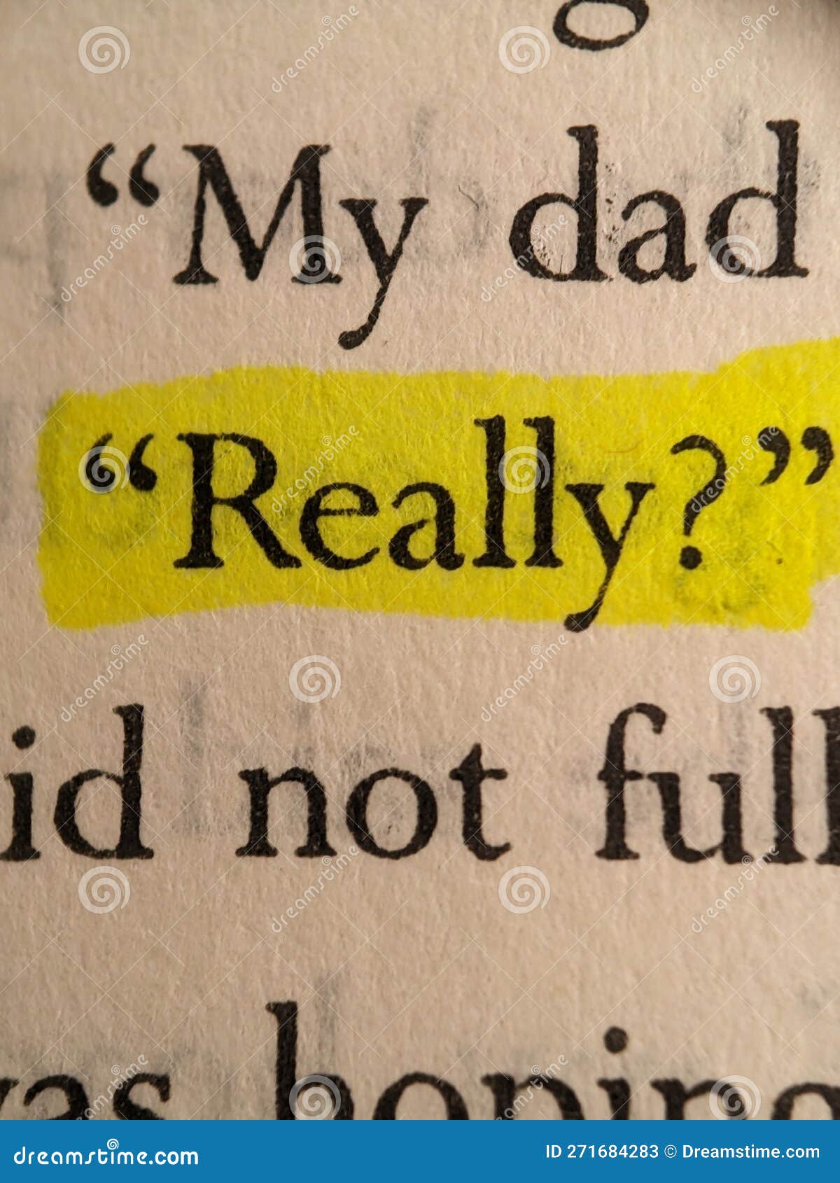 Really Word Written and Highlighted Stock Image - Image of label ...