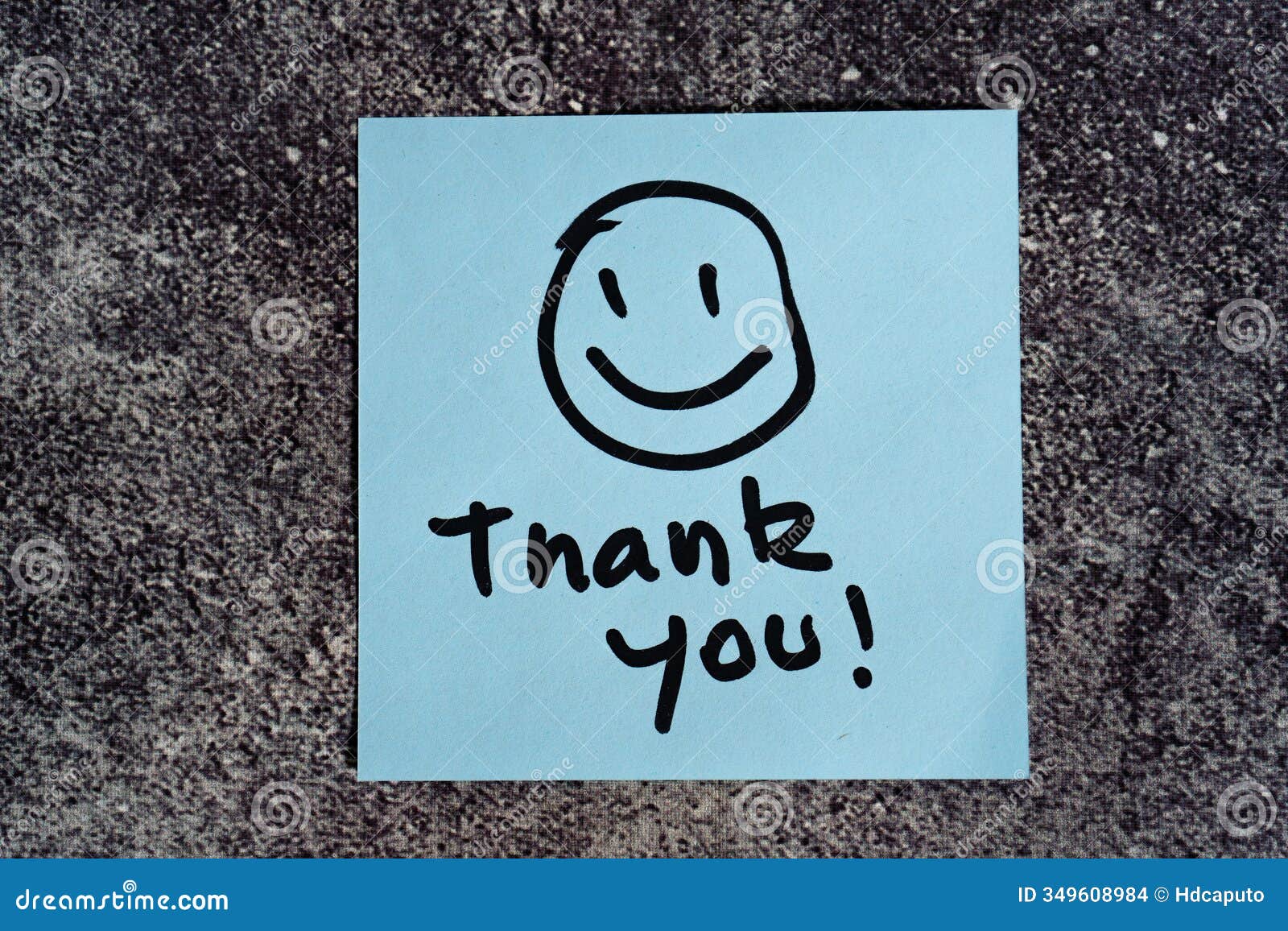 Thank You Written on a Post-it or Note. Stock Photo - Image of post ...