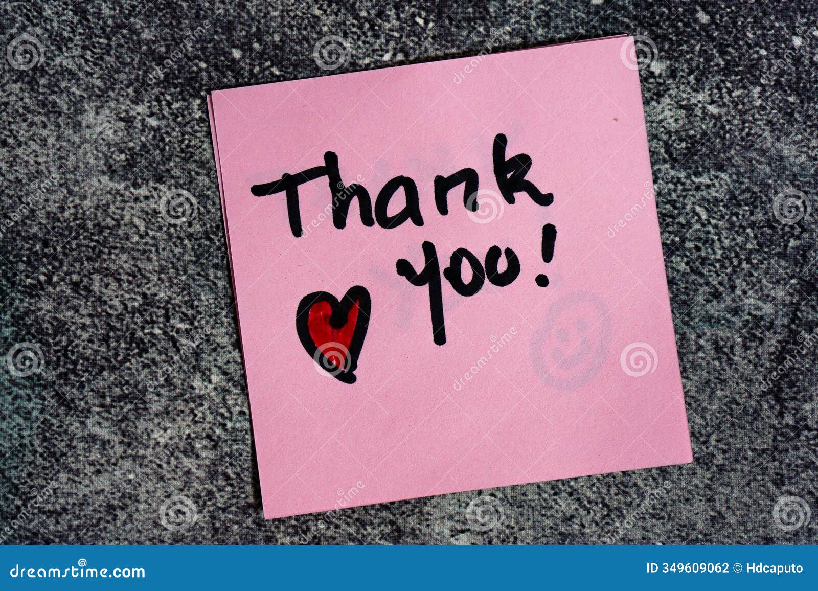 Thank You Written on a Post-it or Note. Stock Photo - Image of concept ...