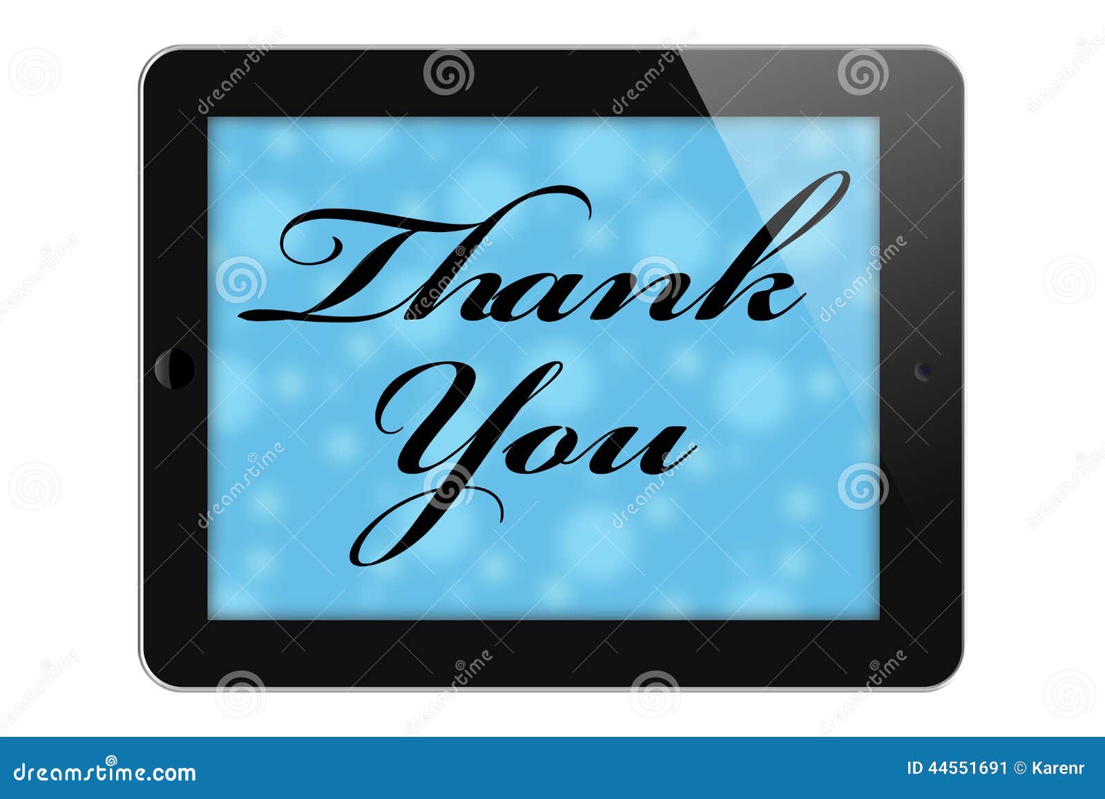 Thank You Digital Tablet Stock Illustrations – 22 Thank You Digital ...