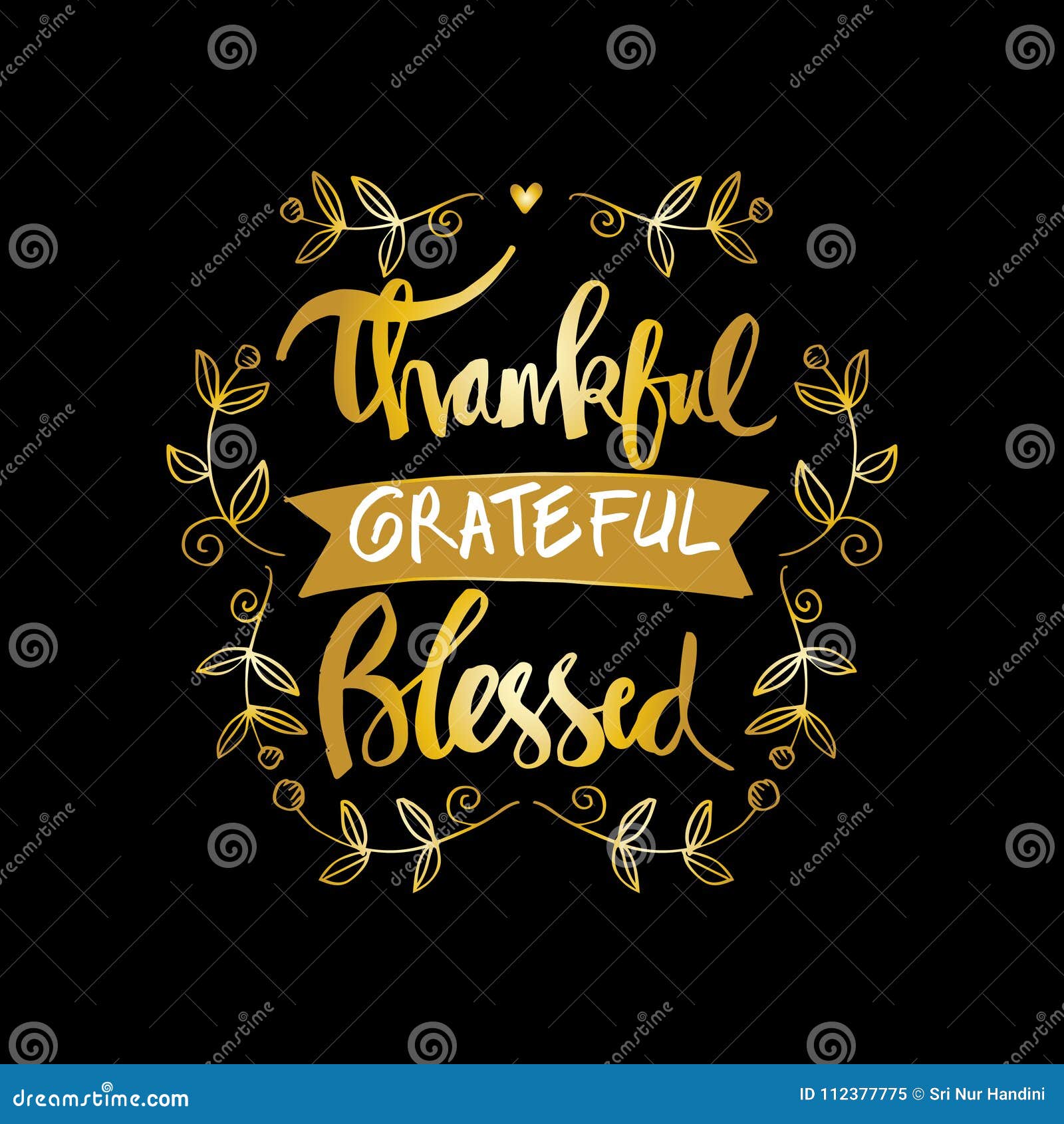Thankful Grateful Blessed Lettering Stock Illustration - Illustration ... Thankful Grateful Blessed Lettering Stock Illustration - Illustration ...