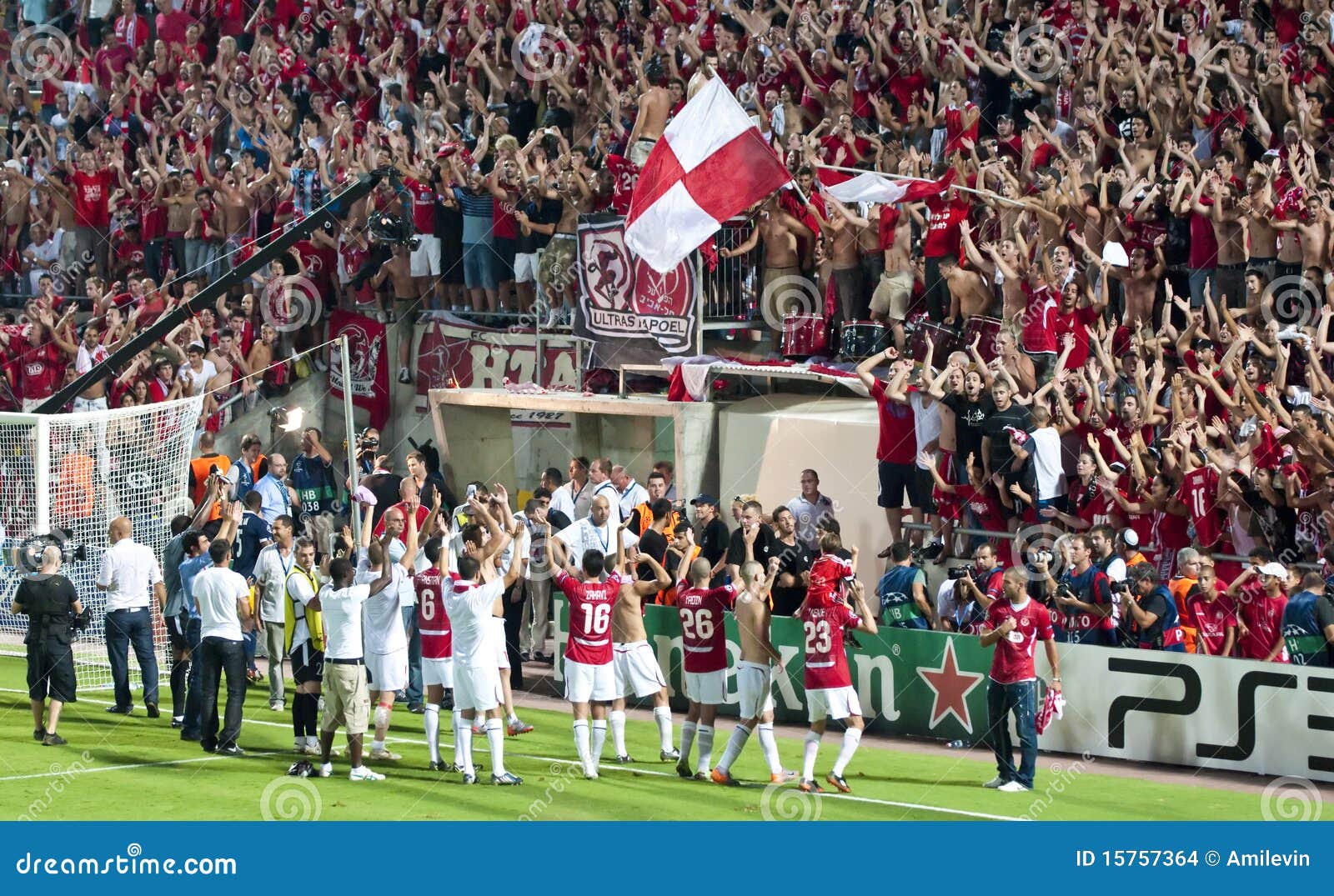 Thanking the supporters editorial stock image. Image of celebrating ...