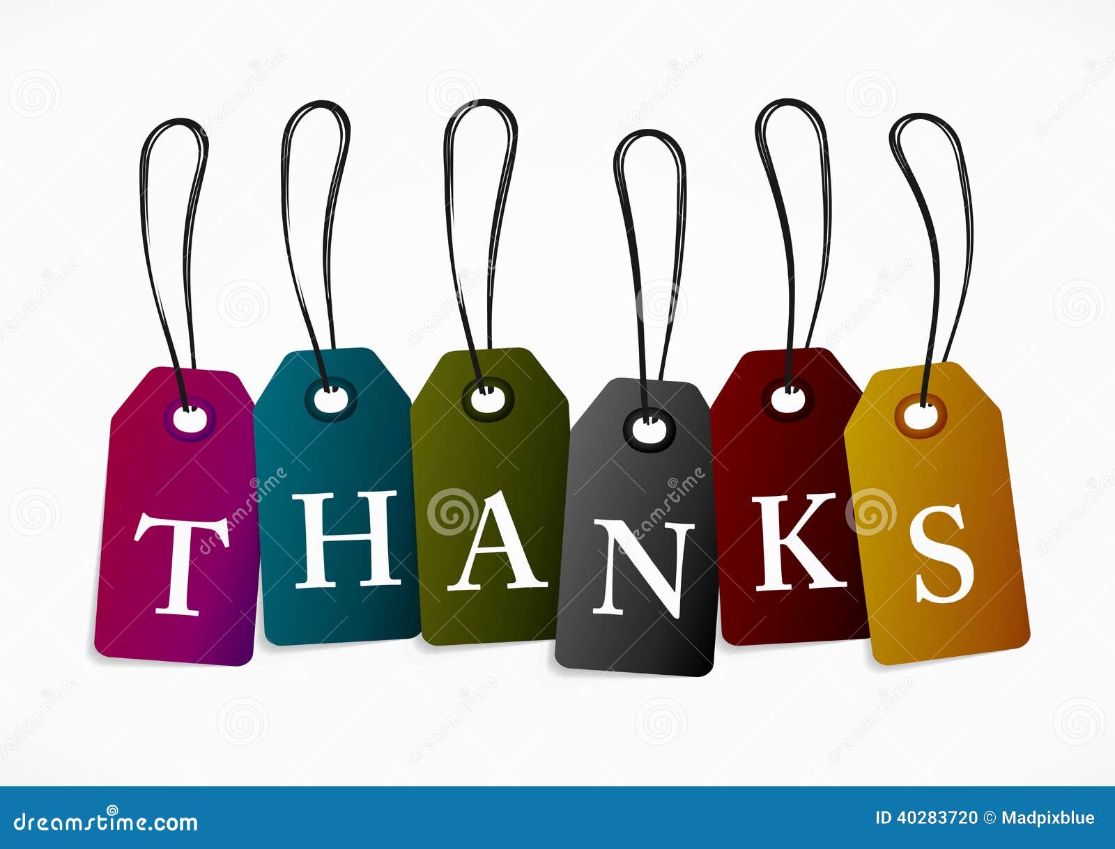 Thanks stock vector. Illustration of sign, text, badge - 40283720