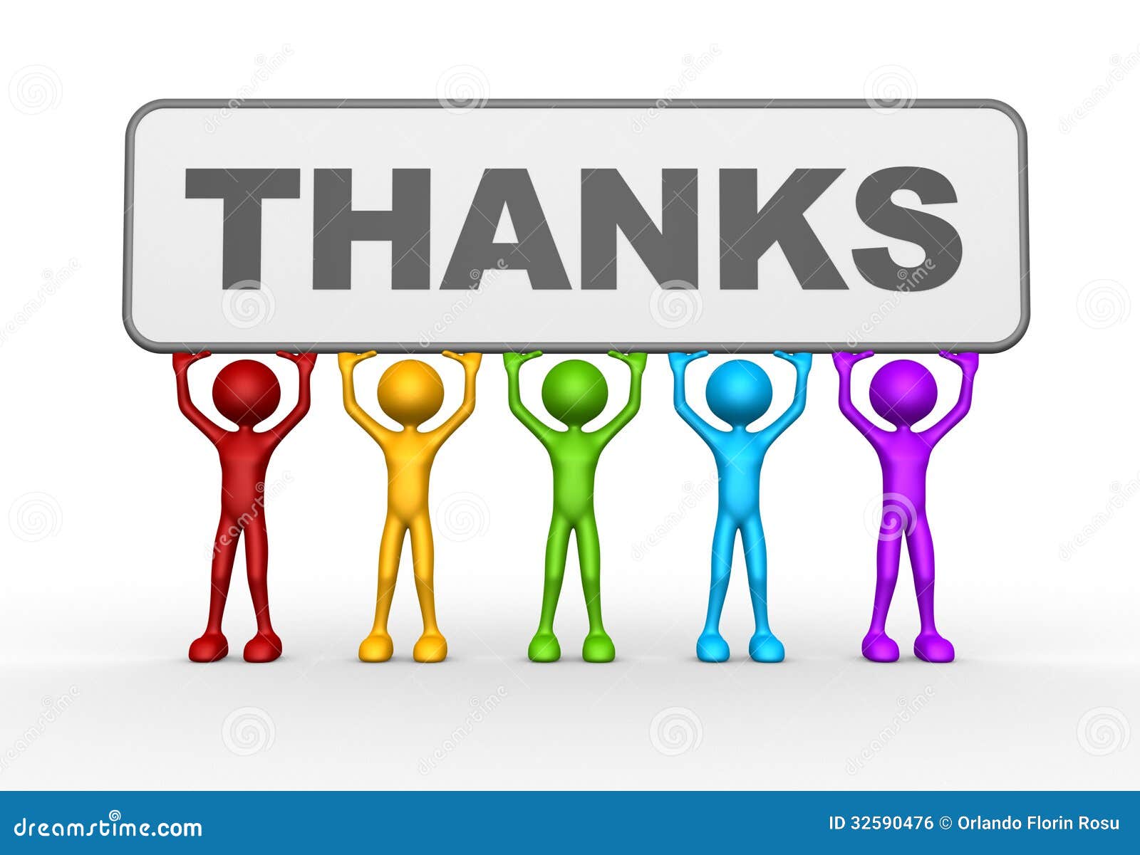 Thanks stock illustration. Illustration of person, emotion - 32590476