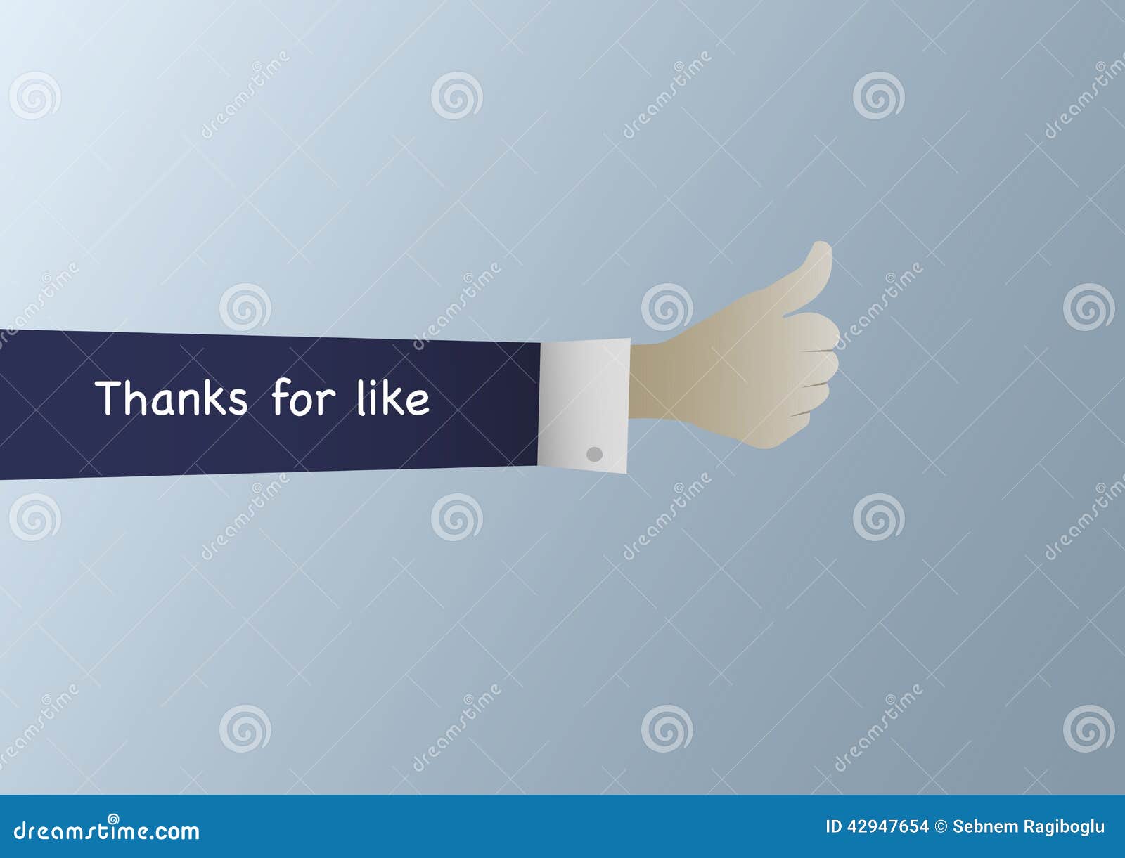 Thanks for like stock vector. Illustration of agreement - 42947654