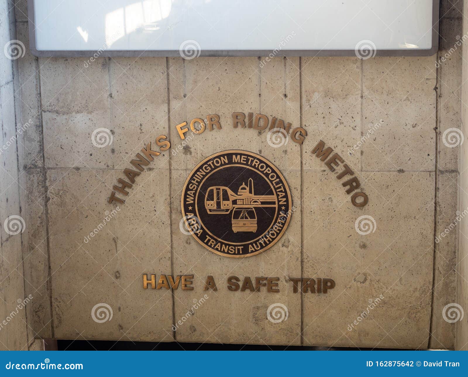 WMATA Metro Center Subway Stop Marker Above Ground Editorial Image ...