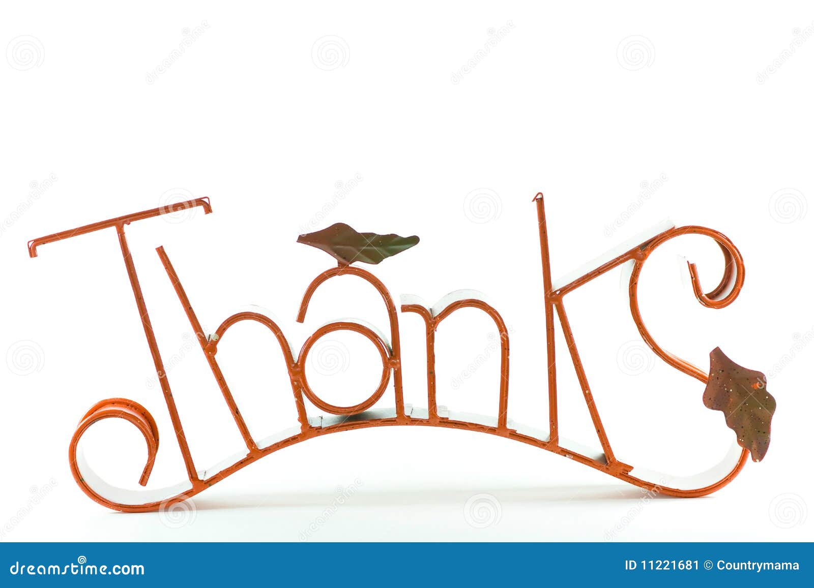 Thanks sign. stock image. Image of isolated, seasonal - 11221681