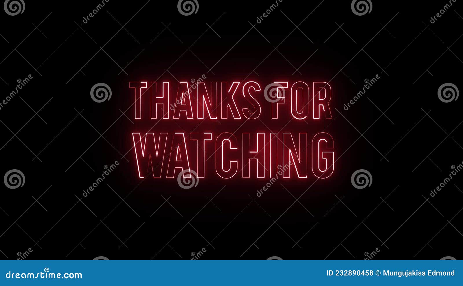 Thanks for Watching Neon Sign Stock Footage - Video of neon, media ...