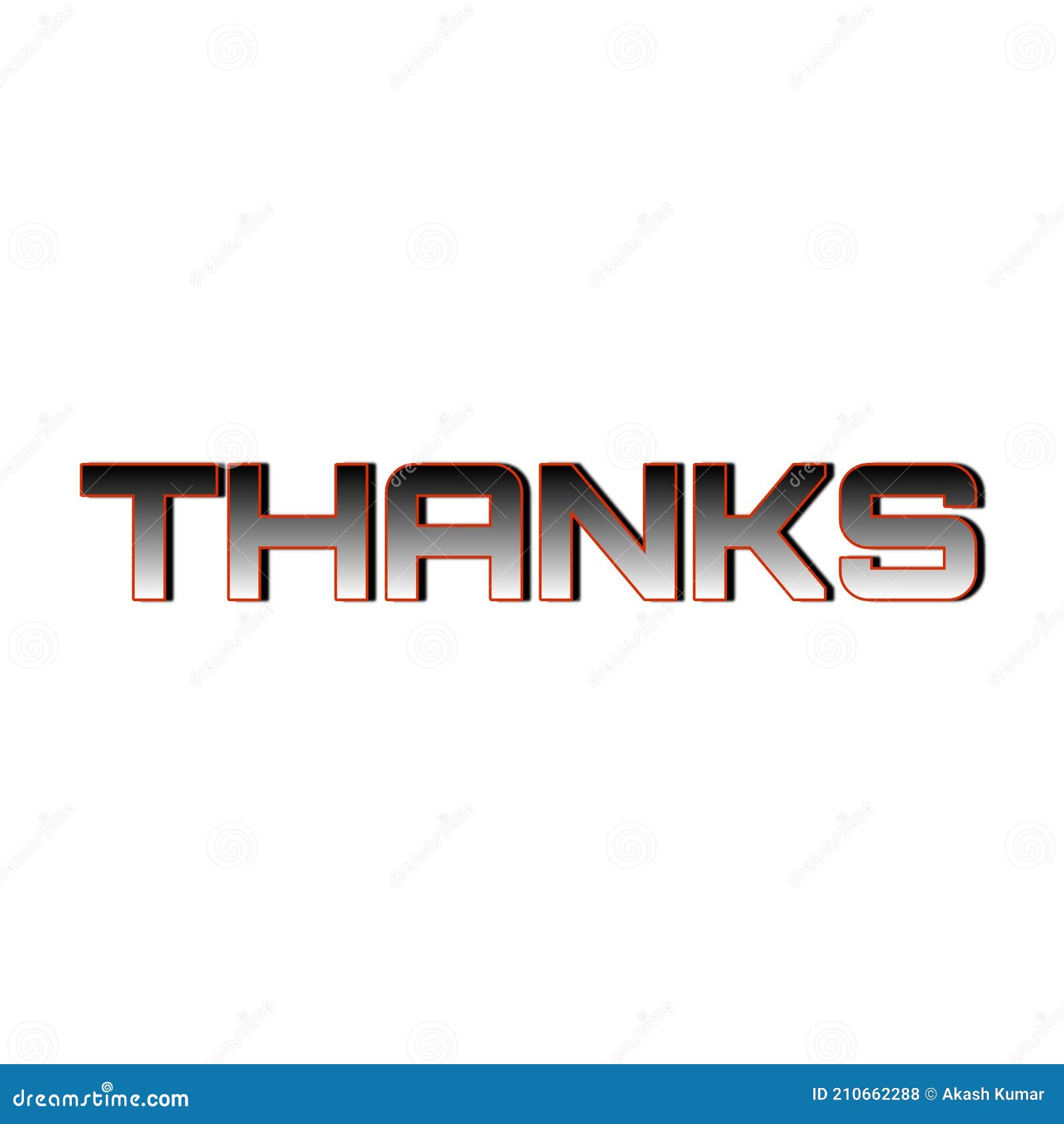Thanks Word Bold Hand Lettering On Blue Speech Bubble Background ...