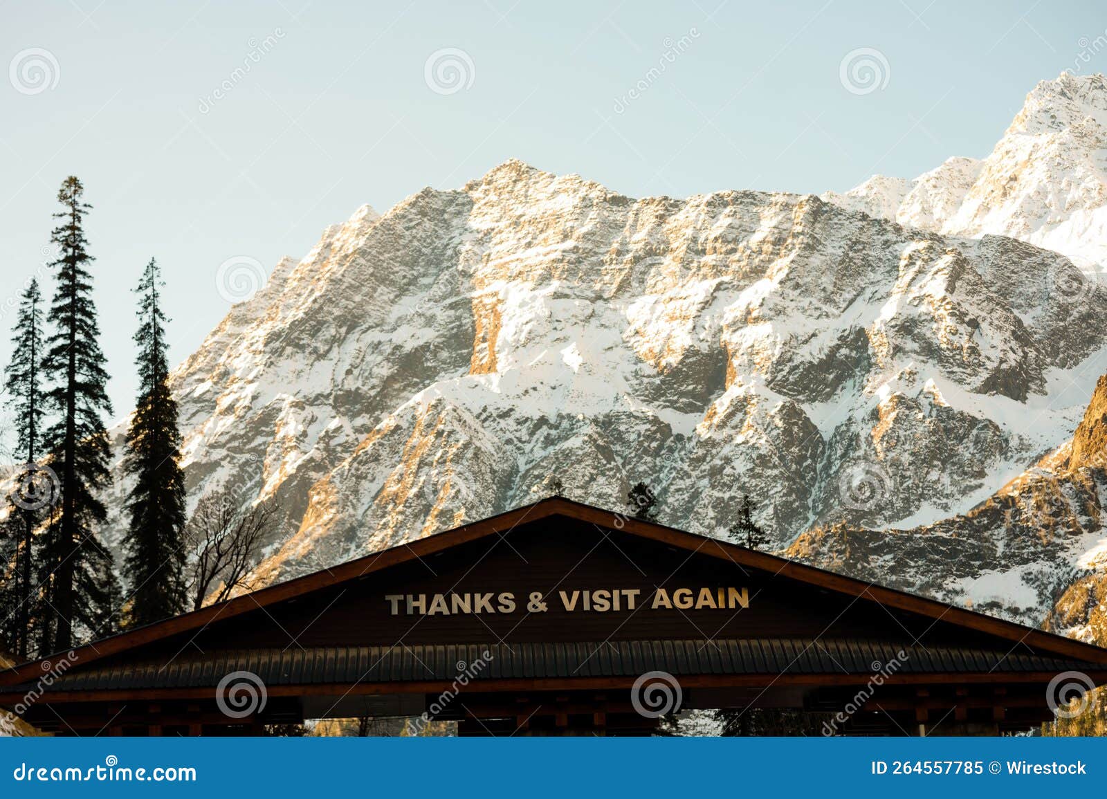 Thanks for Your Visit Sign a Leh Border Stock Image - Image of outdoor ...