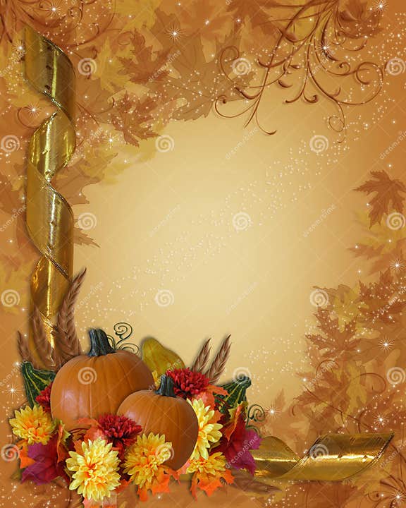 Thanksgiving Autumn Fall Background Stock Illustration - Illustration ...