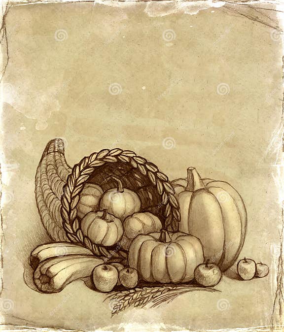 Thanksgiving background stock illustration. Illustration of fruit ...