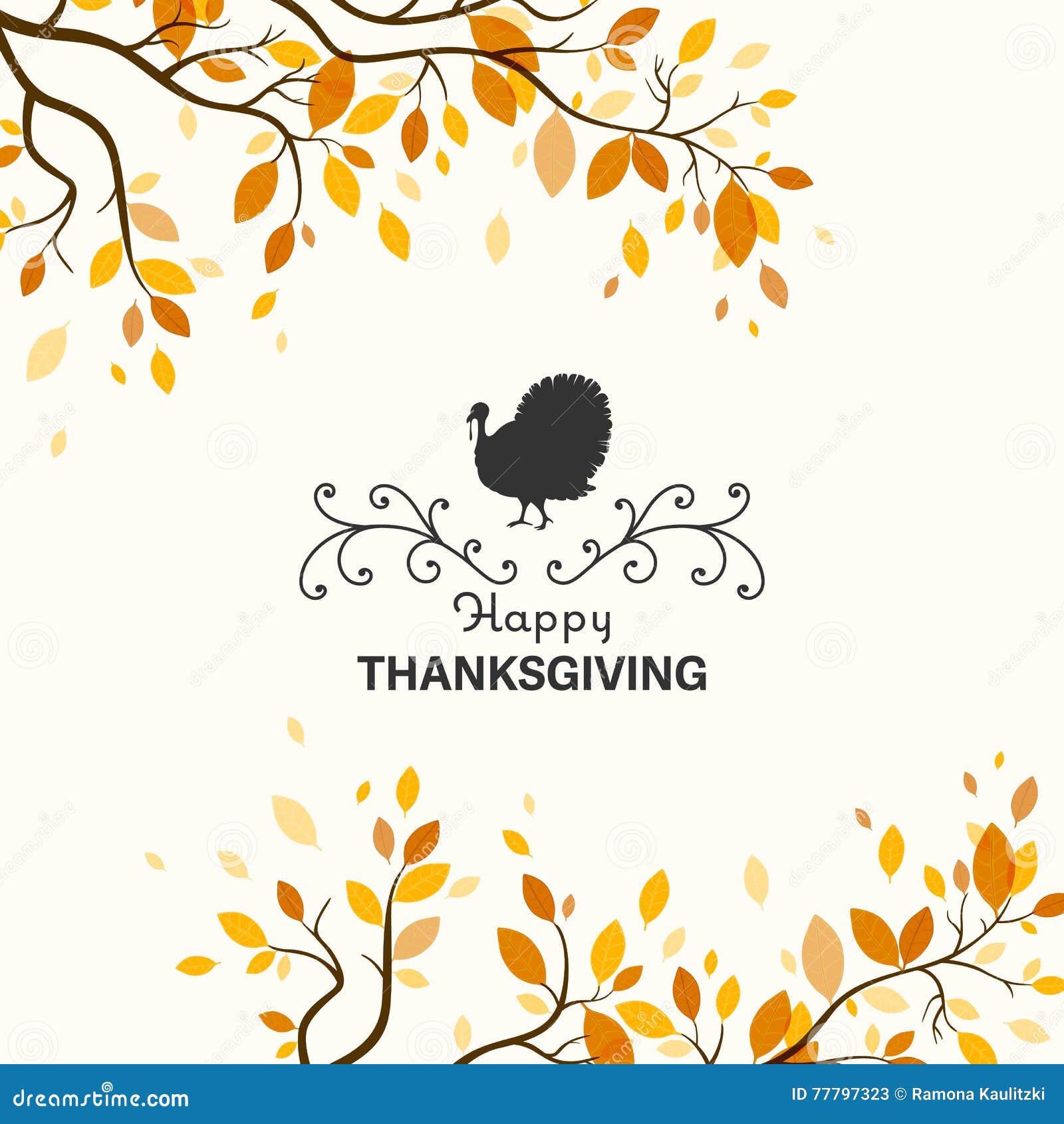Thanksgiving Background Design Stock Illustration - Illustration of ...