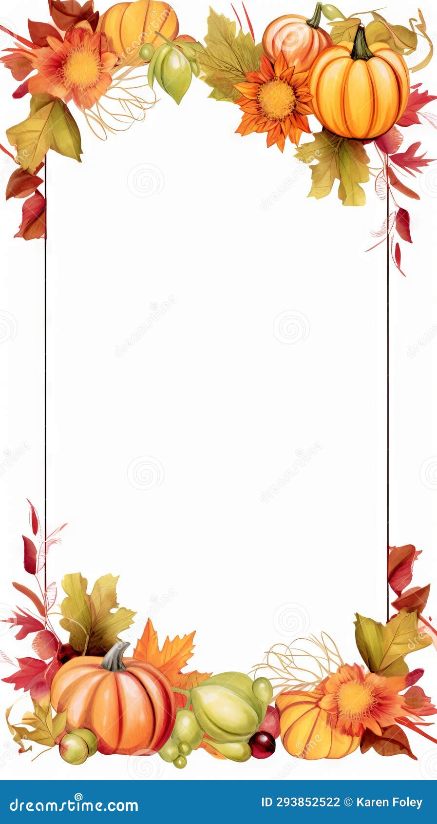 Thanksgiving Background Vertical in 4K Stock Illustration ...
