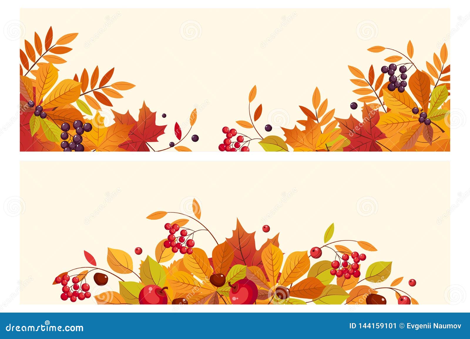 Thanksgiving Background with Space for Text, Horizontal Banners with ...