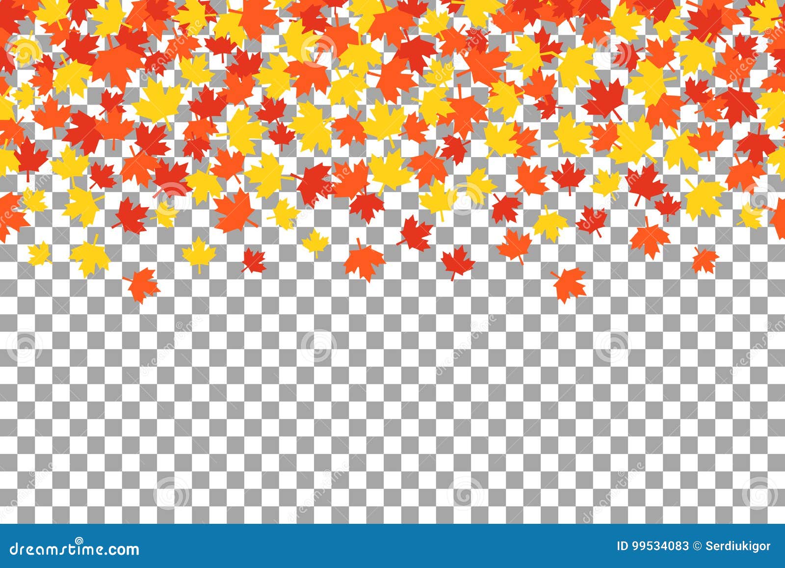 Thanksgiving Background Witn Orange Autumn Leaves. Stock Vector ...