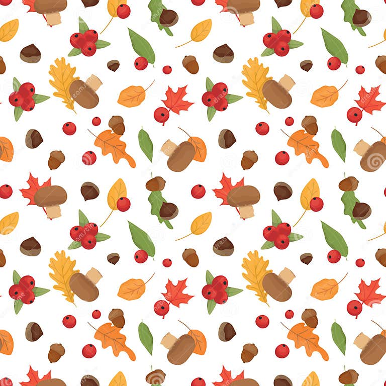 Colorful Repetitive Pattern Background Fall Season Related, Made of ...