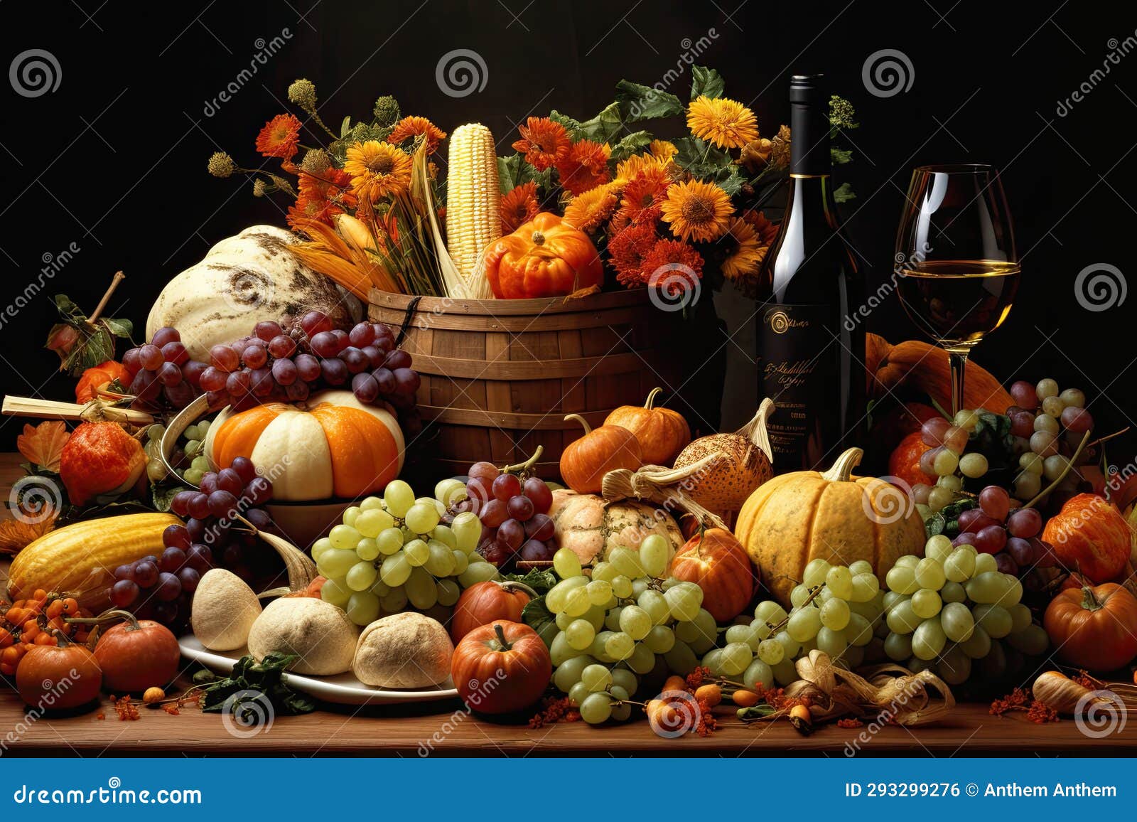 Thanksgiving and the Bountiful Harvest Celebration Stock Photo - Image ...