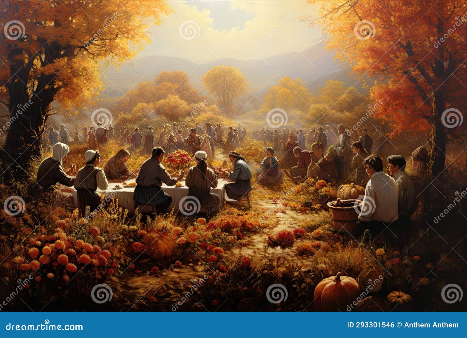 Thanksgiving and the Bountiful Harvest Celebration Stock Photo - Image ...