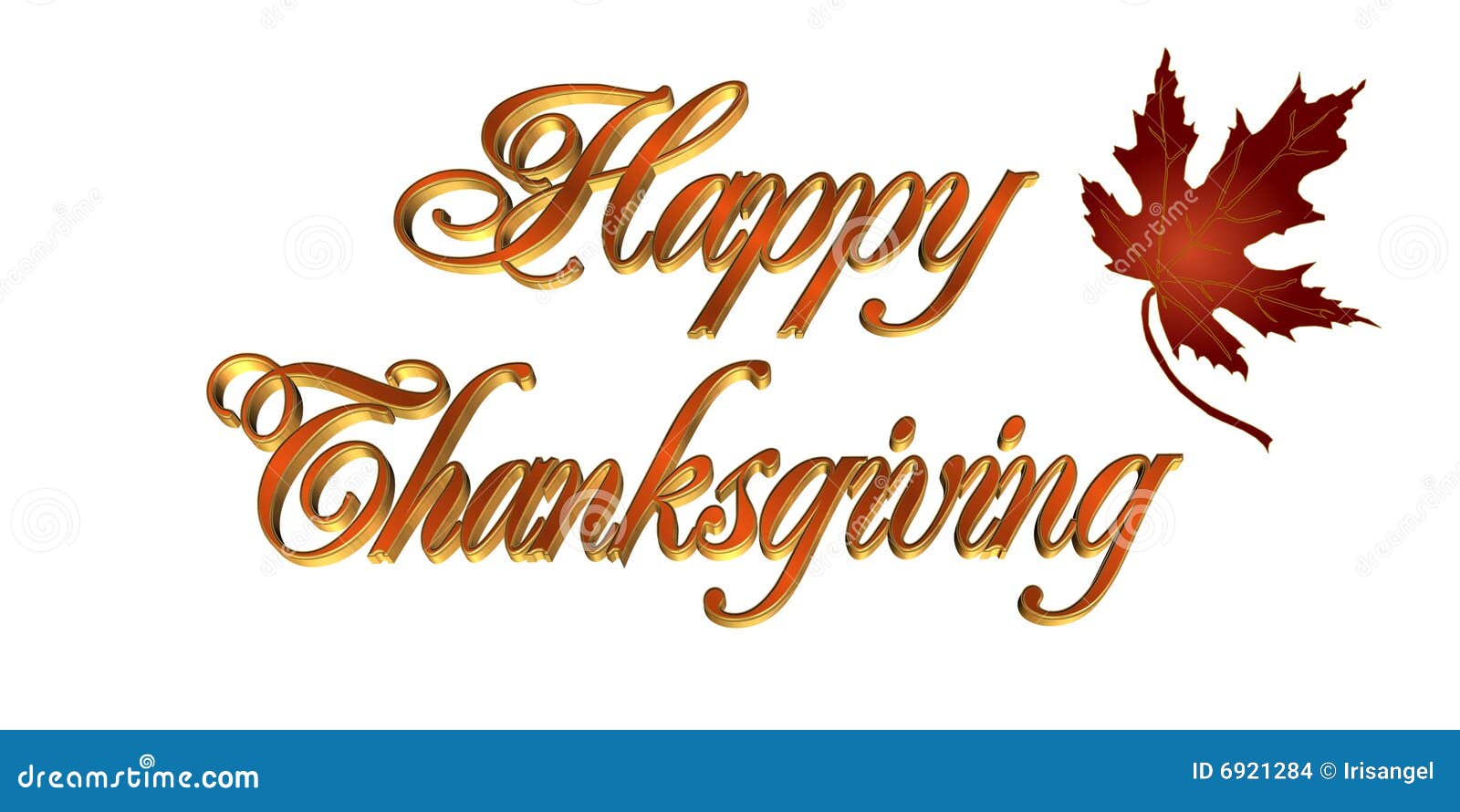 Thanksgiving card 3D text stock illustration. Illustration of artistic ...