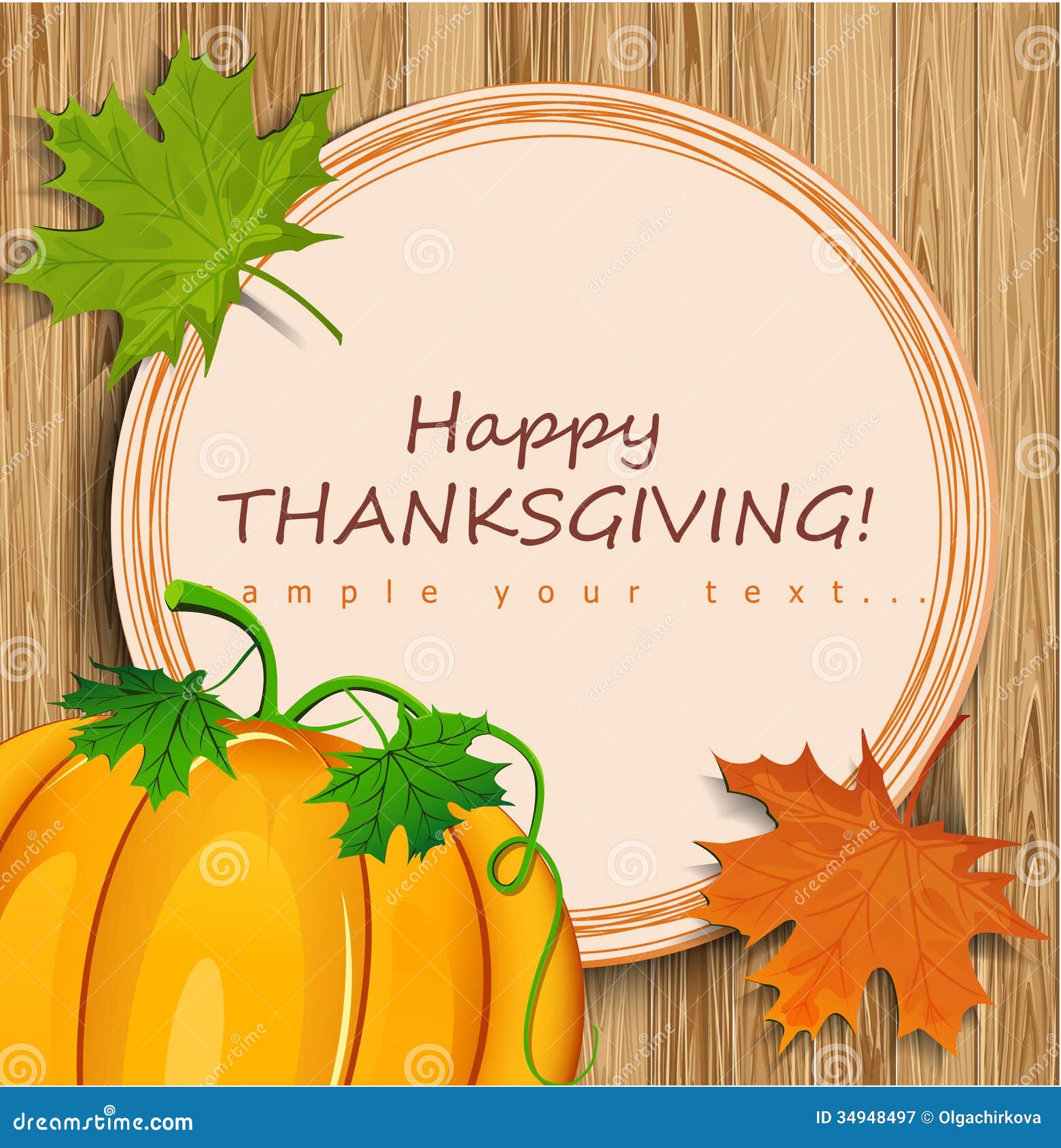 Thanksgiving card stock vector. Illustration of meal - 34948497